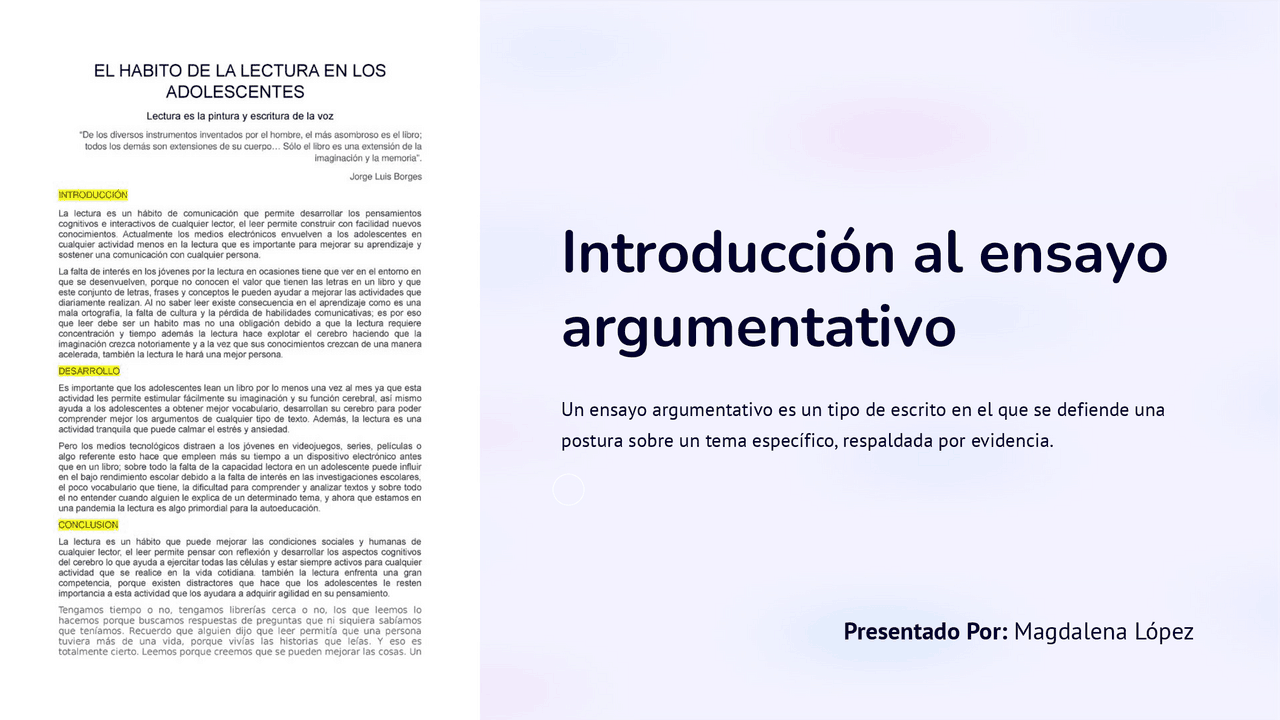 Introducción al ensayo argumentativo: características, tipos y consejos para su escritura ...