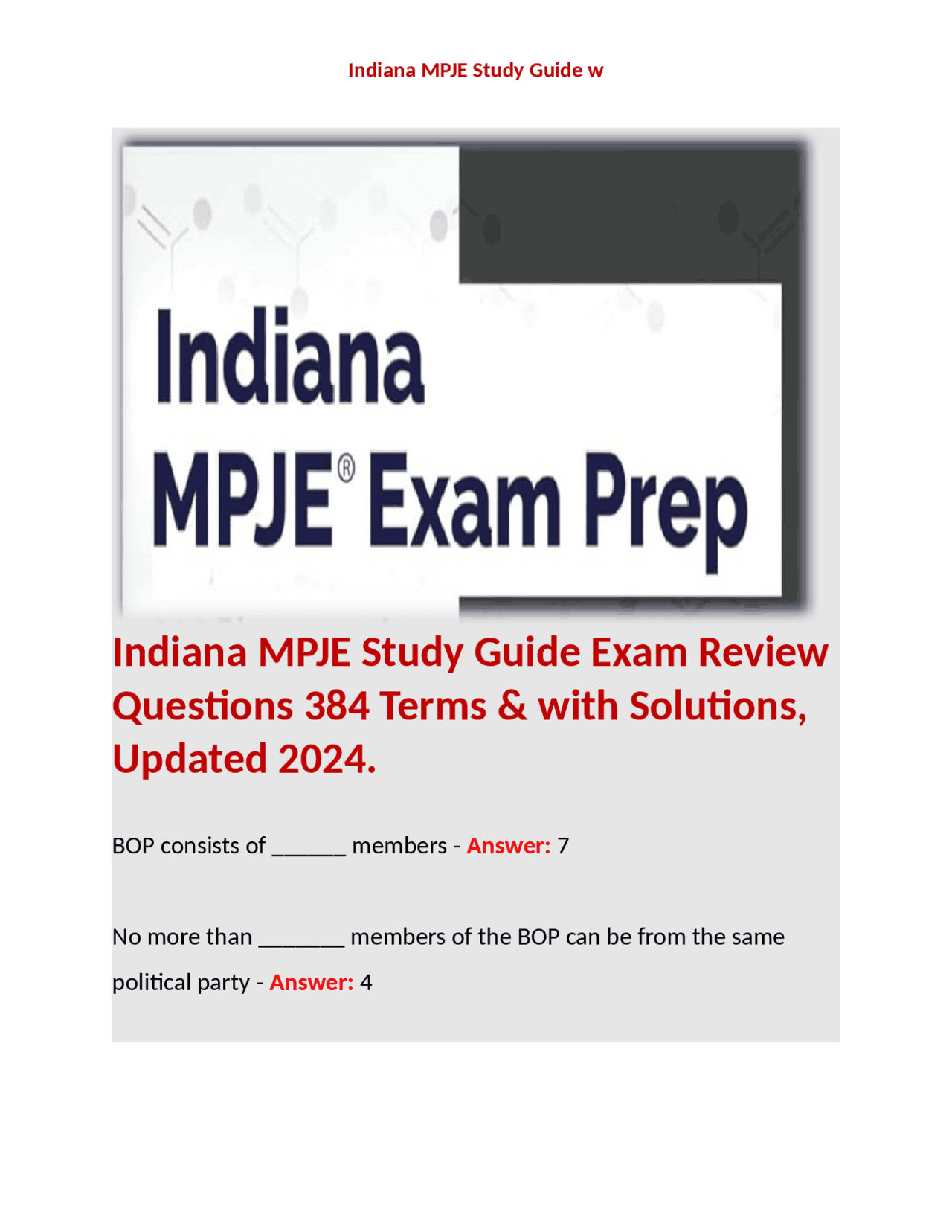 Indiana Pharmacy Exam Study Guide: Pharmacist Professional Judgement ...