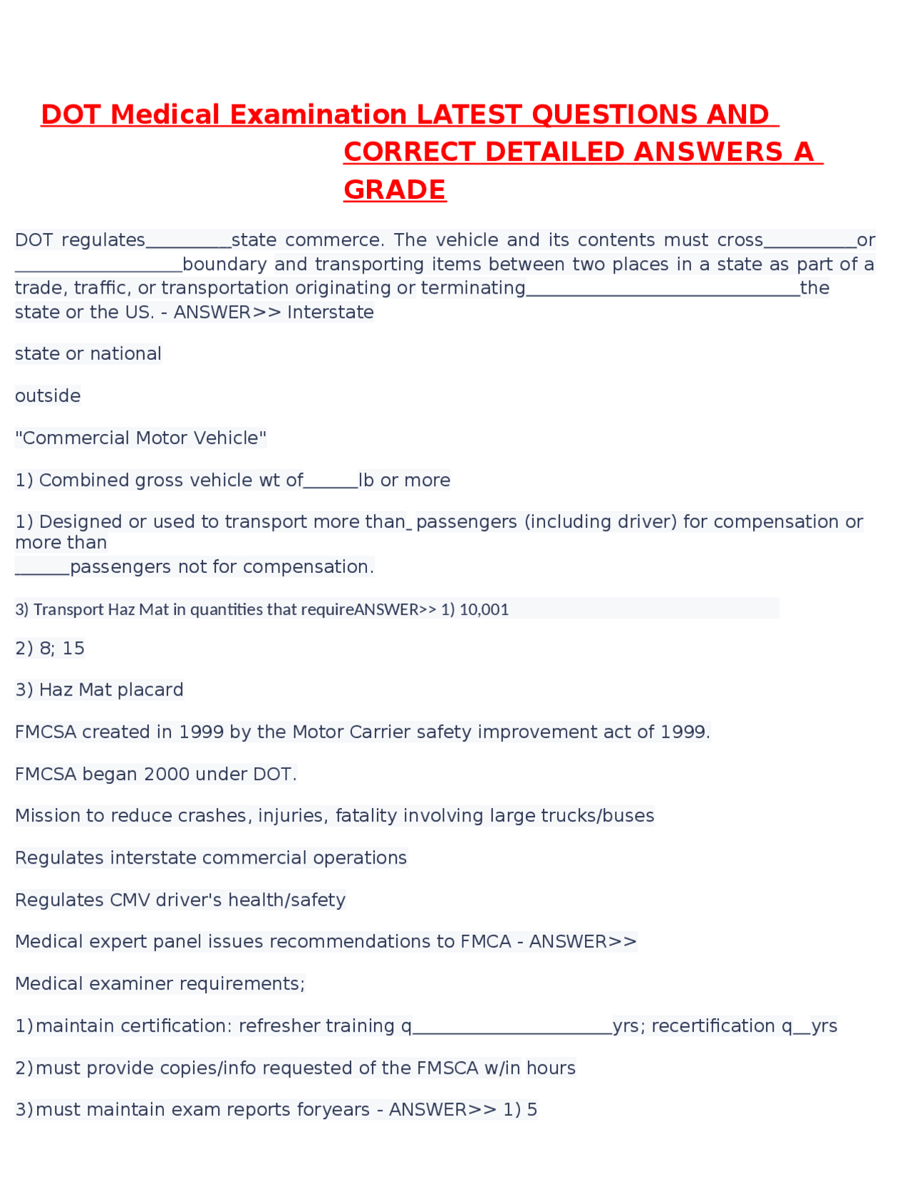Medical Certification Standards for Commercial Motor Vehicle Drivers ...