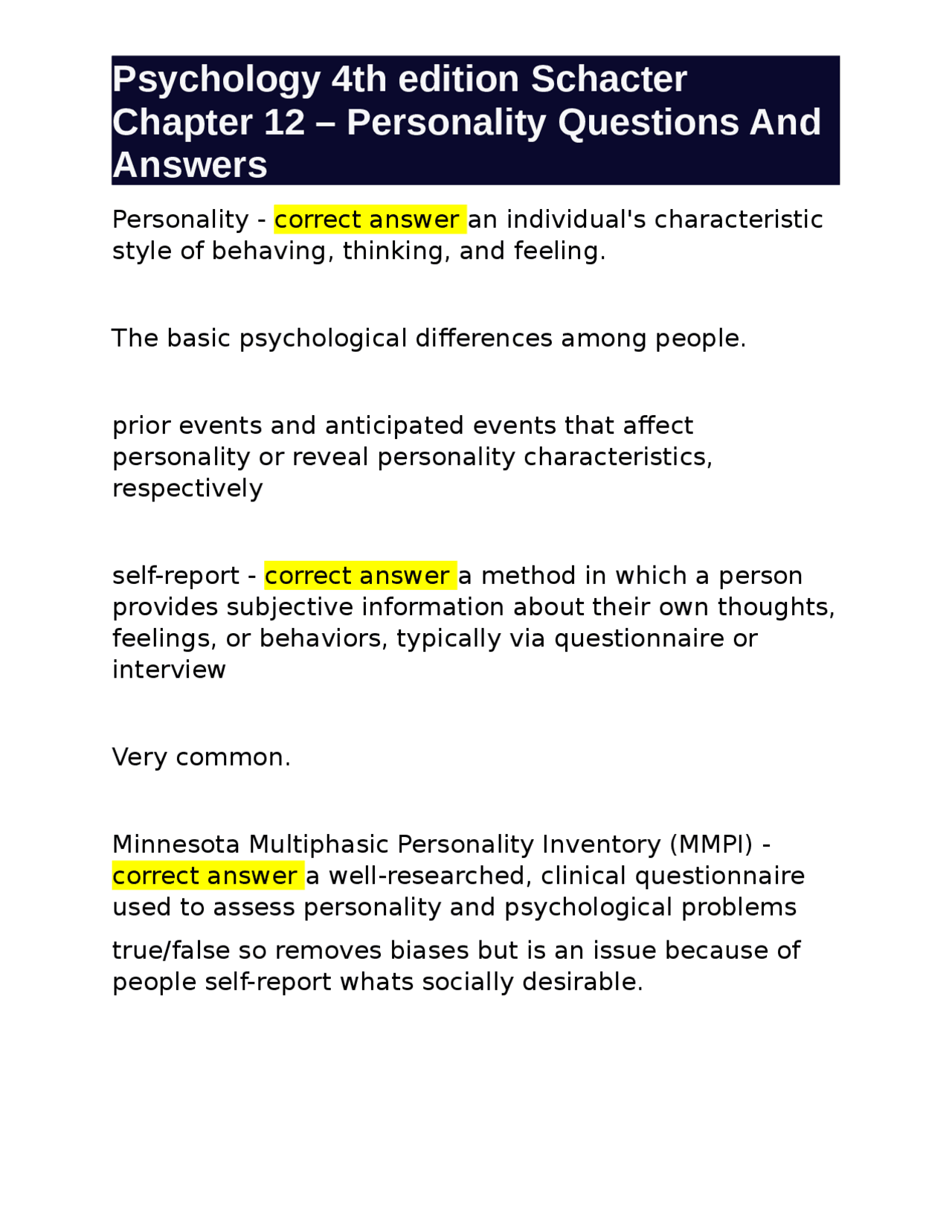 Personality Theory: Traits, Psychodynamic Approach, and Psychosexual ...