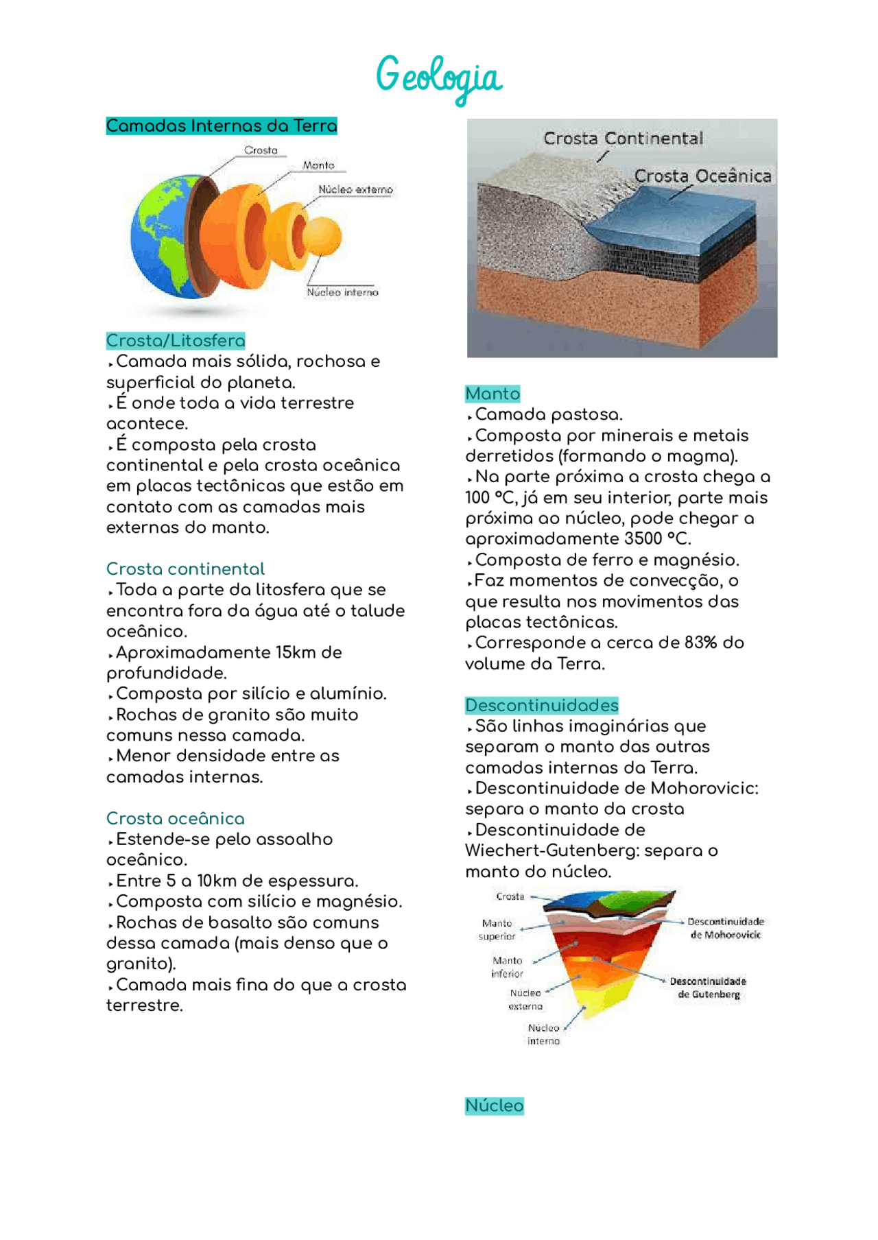 Litosfera: A Terra em Movimento - Camadas, Descontinuidades e Processos ...