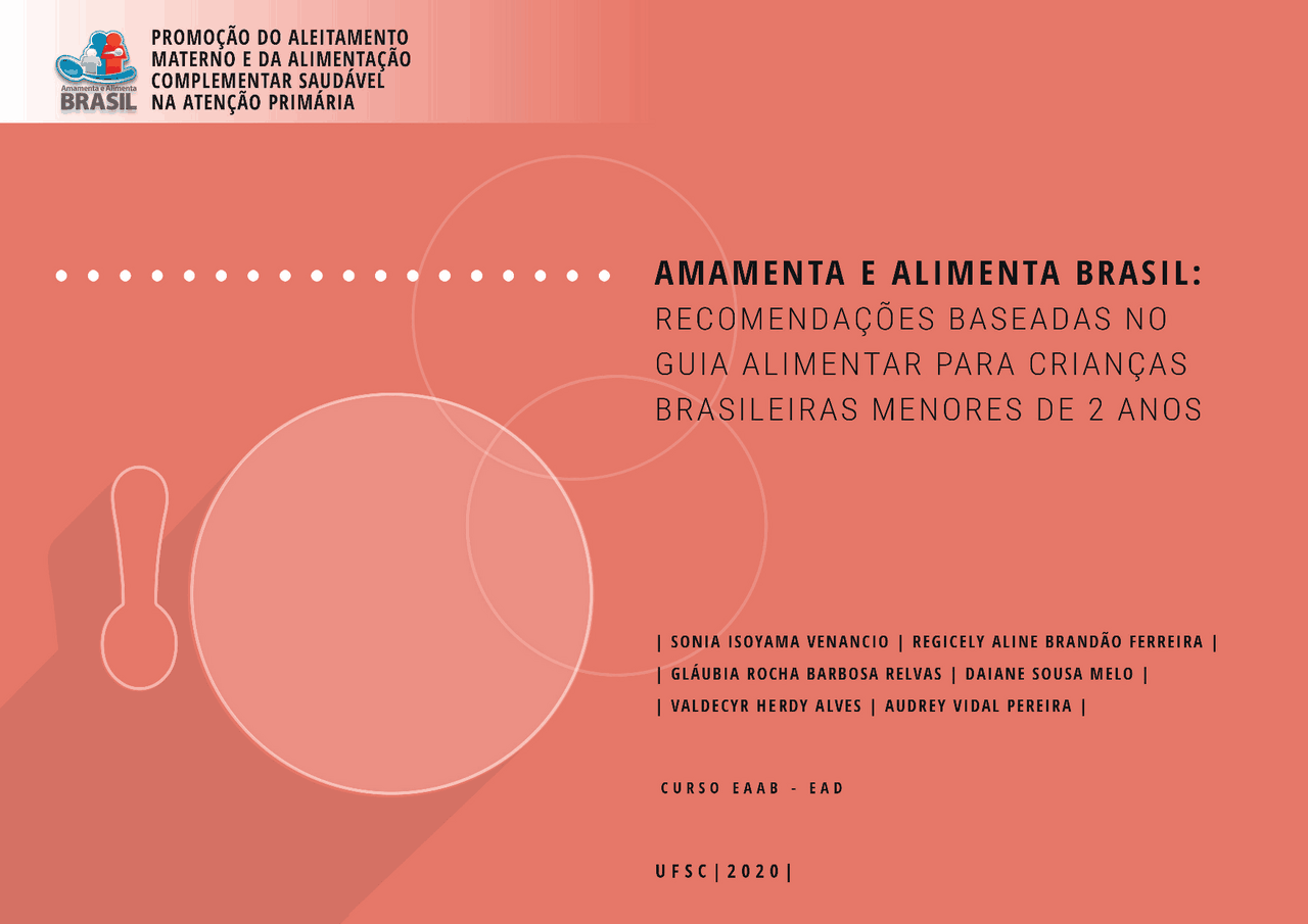 Aleitamento Materno e Alimentação Saudável para Crianças até 2 Anos ...