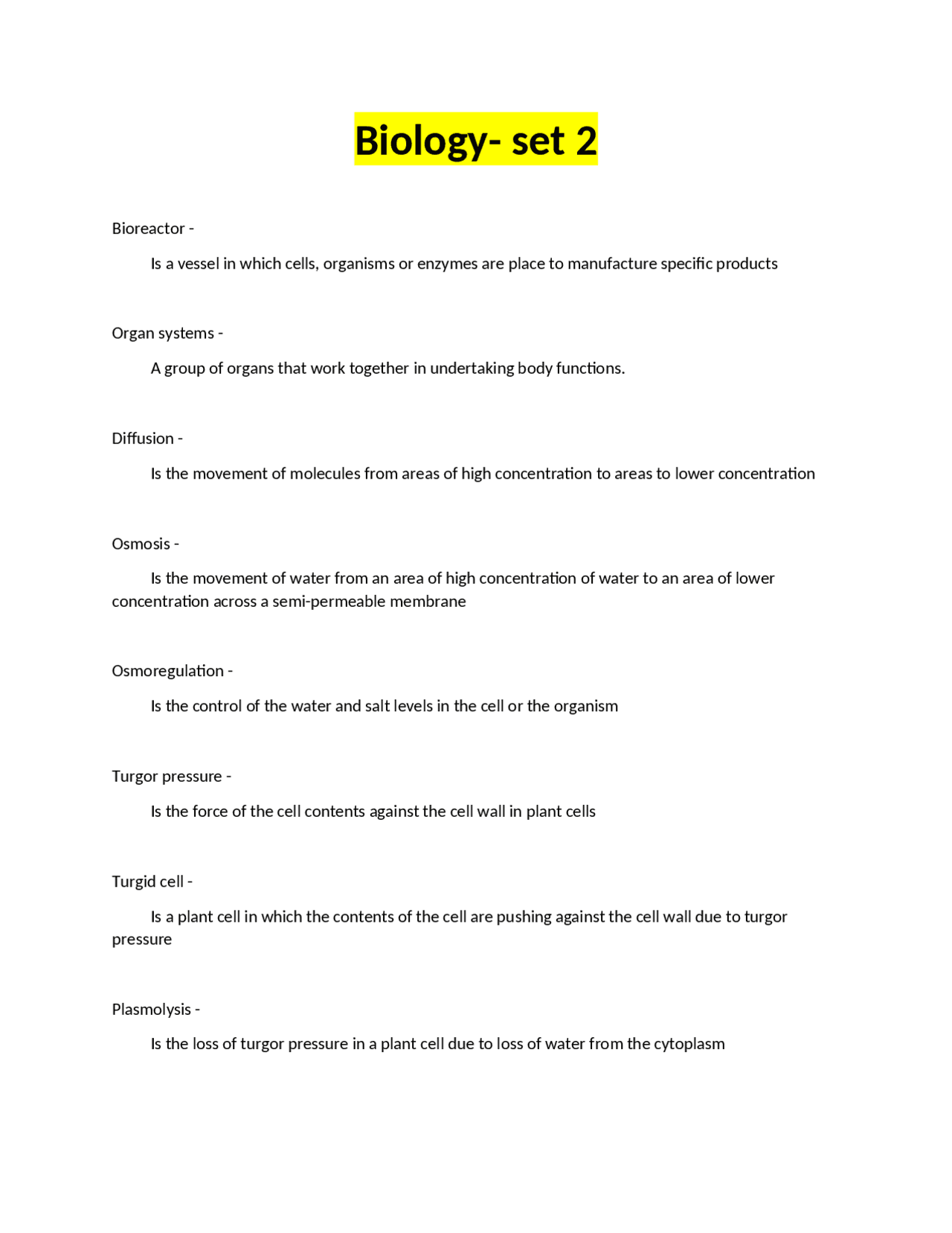 Biology Basics: Cellular Processes and Genetics | Exams Biology | Docsity