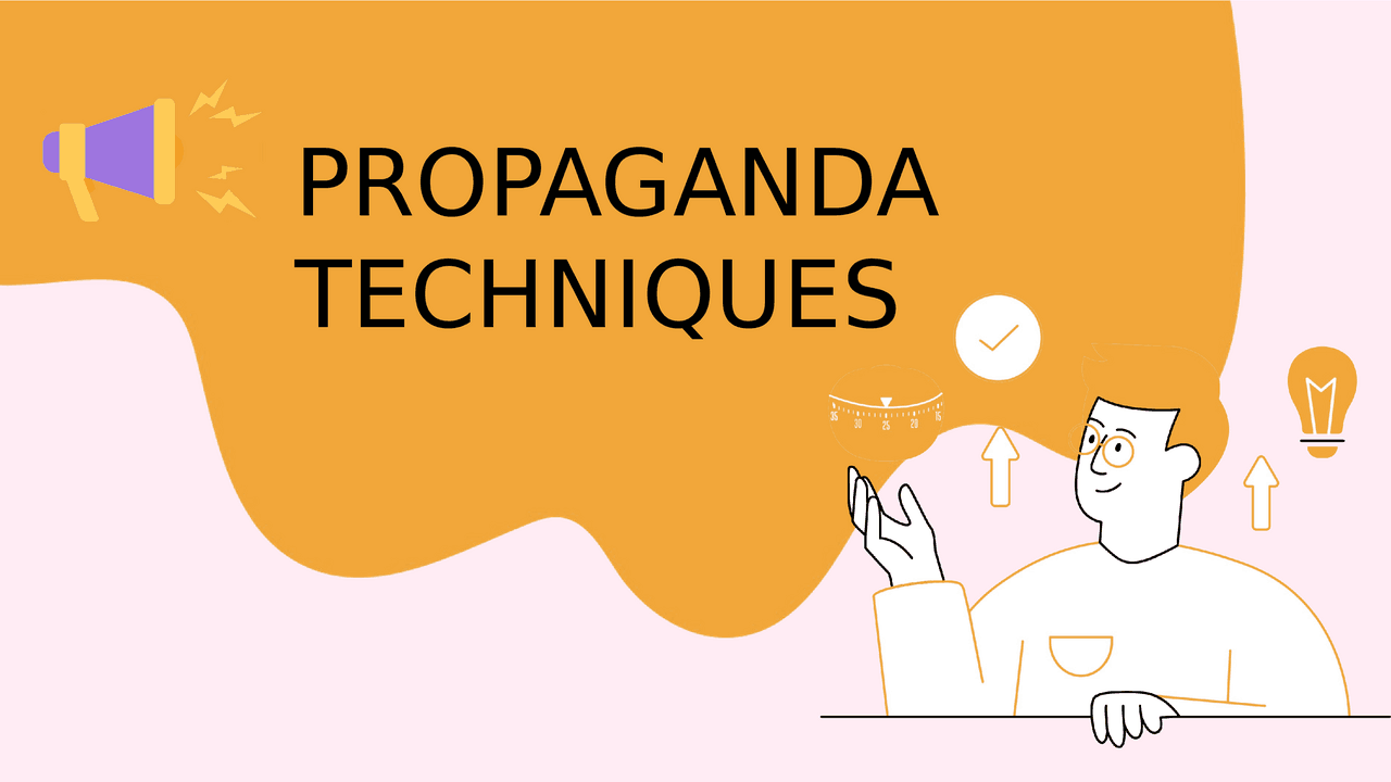 Propaganda Techniques PPT | Exercises English Literature | Docsity