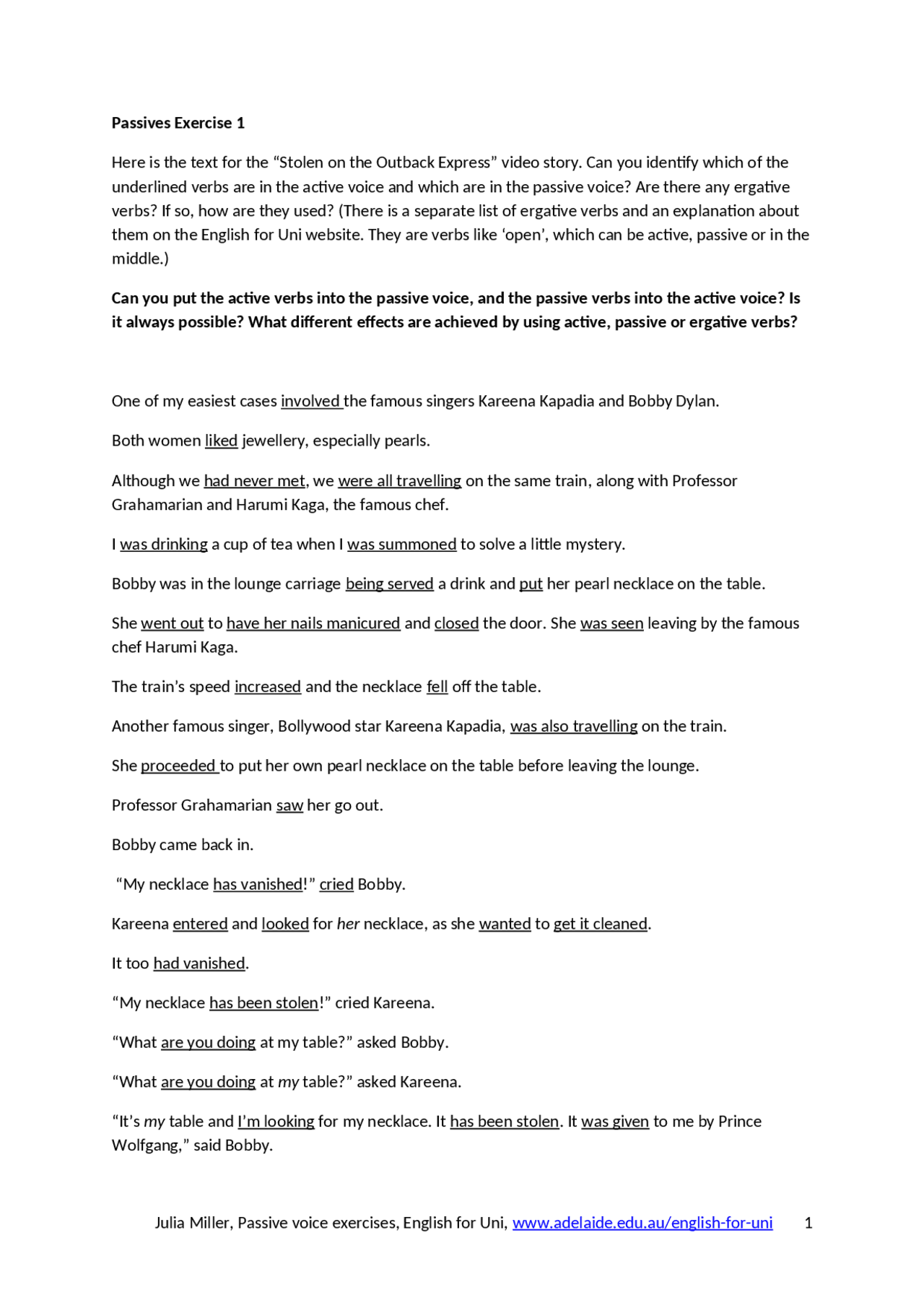 Passive and Active Voice Transformations in English | Monografías, Ensayos de Inglés | Docsity