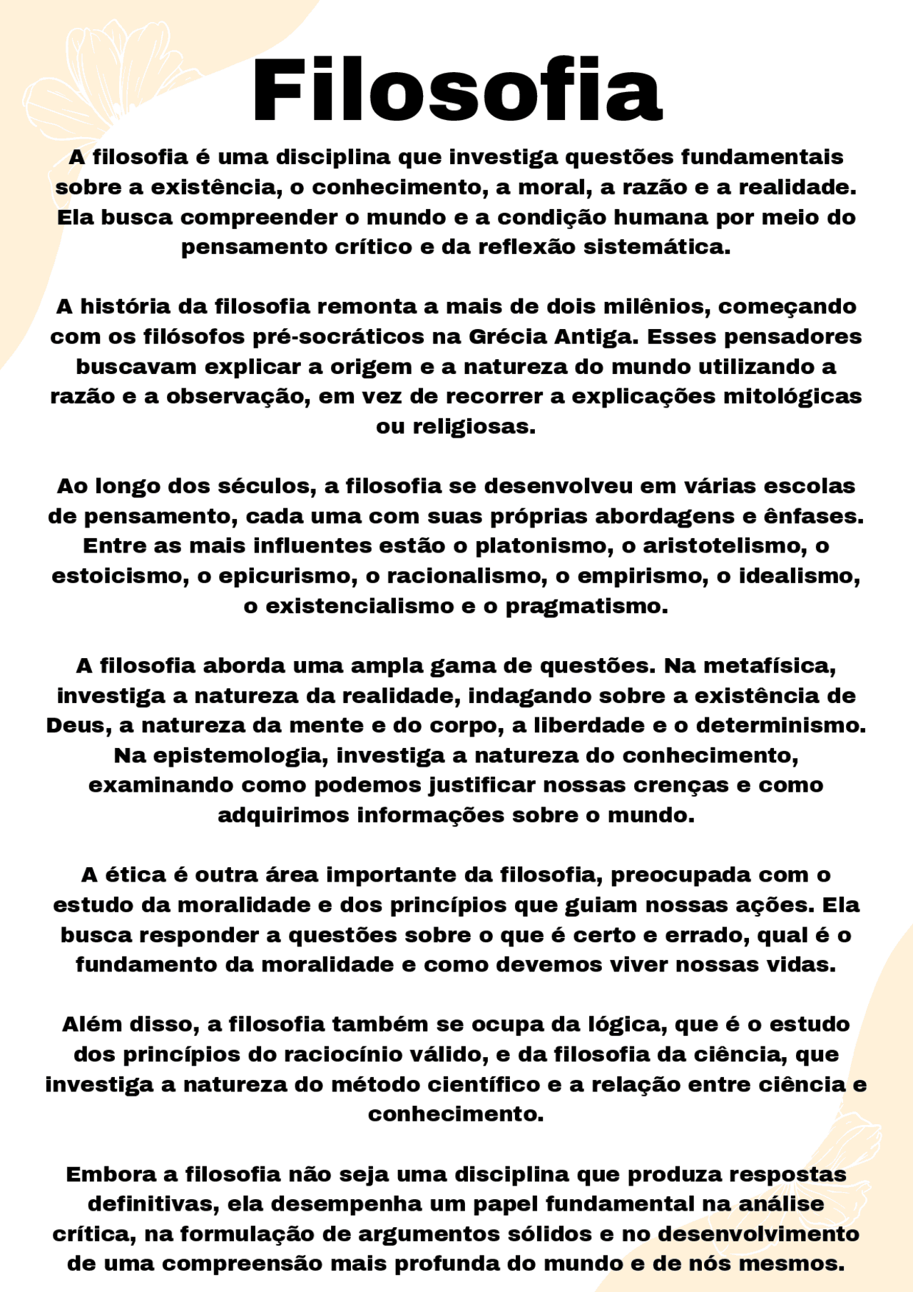 Resumo de filosofia............... | Manuais, Projetos, Pesquisas ...