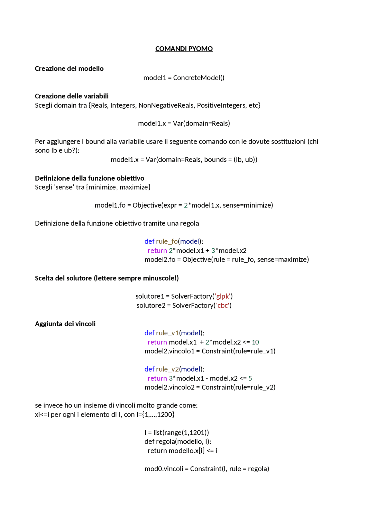 schema comandi programmazione relativi all'informatica gestionale | Schemi e mappe concettuali ...