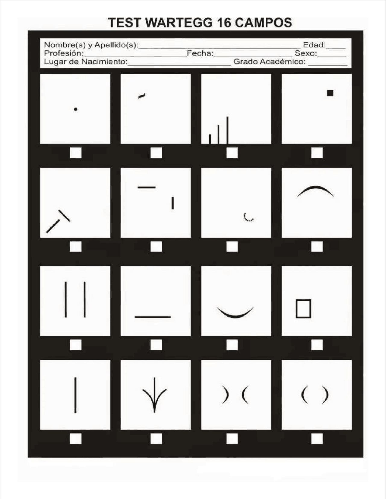Test de Wartegg 16 Campos | Guías, Proyectos, Investigaciones de ...