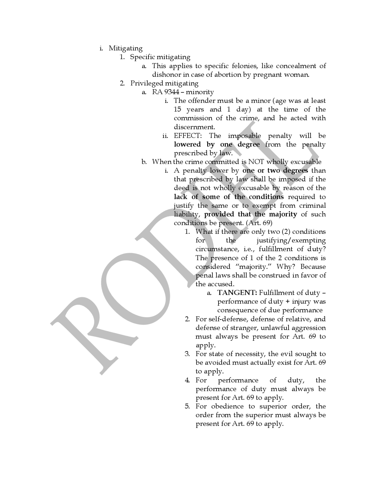 Mitigating & Aggravating Factors in Philippine Homicide Law | Study ...