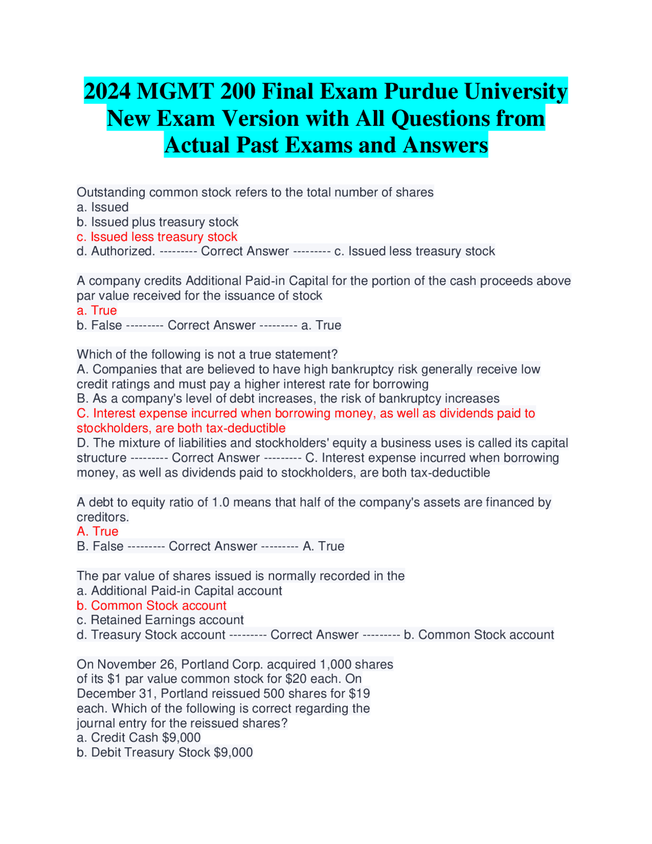 Understanding Cash Flows from Financial Statements | Exams Accounting | Docsity