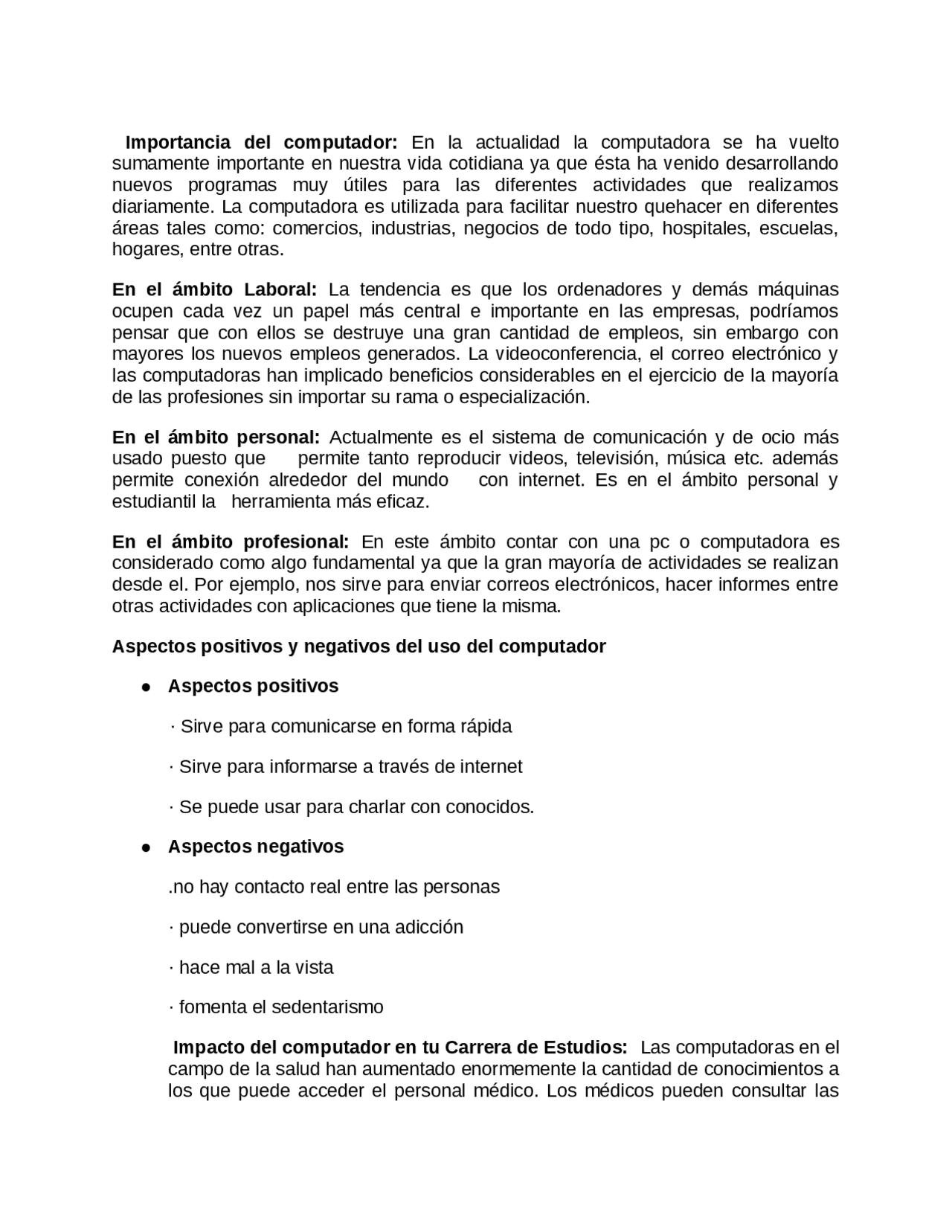Reflexión sobre la informatica | Apuntes de Tecnología de la ...