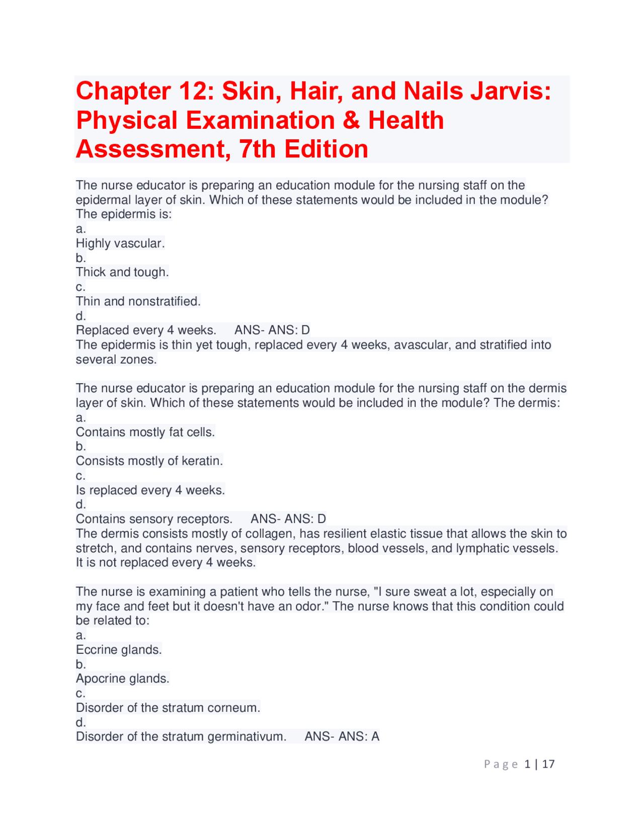 Skin Assessment: Epidermis and Dermis, Skin Conditions and Diseases ...