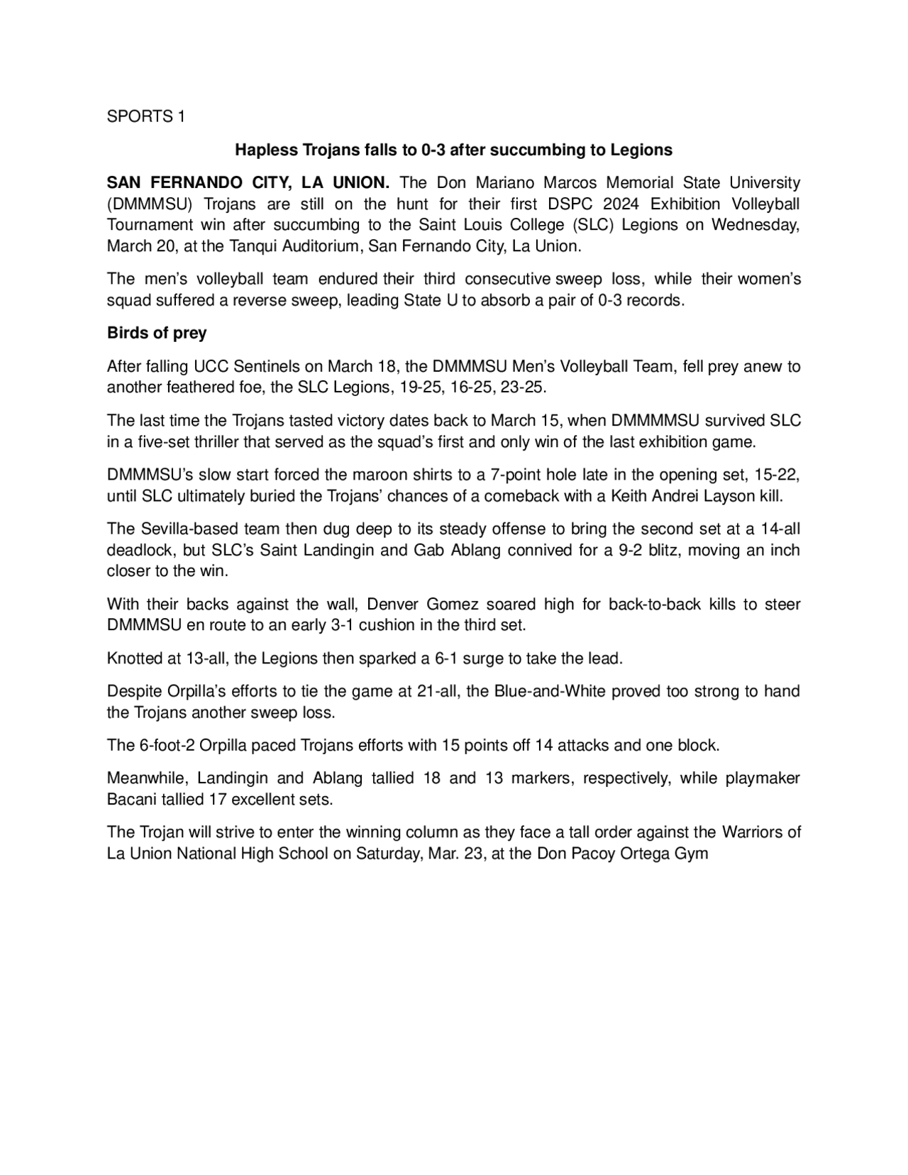 A human activity involving physical exertion and skill as the primary ...