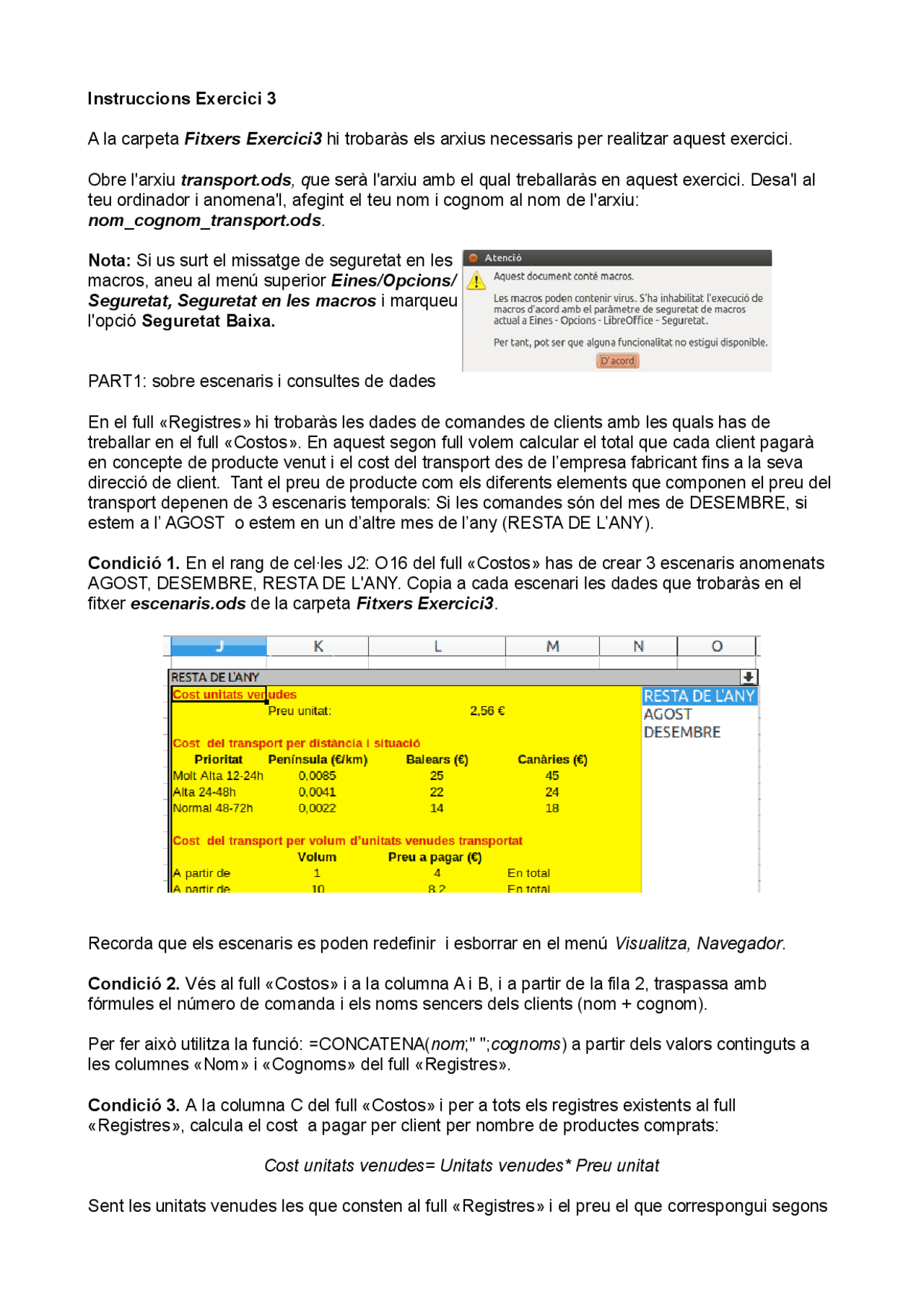 Ejercicio 3 de competic 3 | Ejercicios de Competencias en MS Microsoft Excel | Docsity