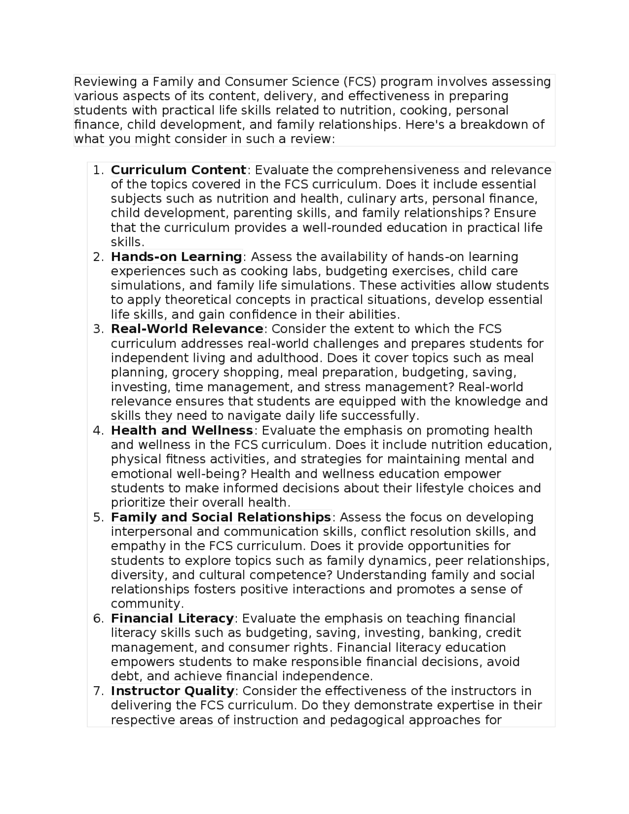 High School Consumer Science Review | Study Guides, Projects, Research ...