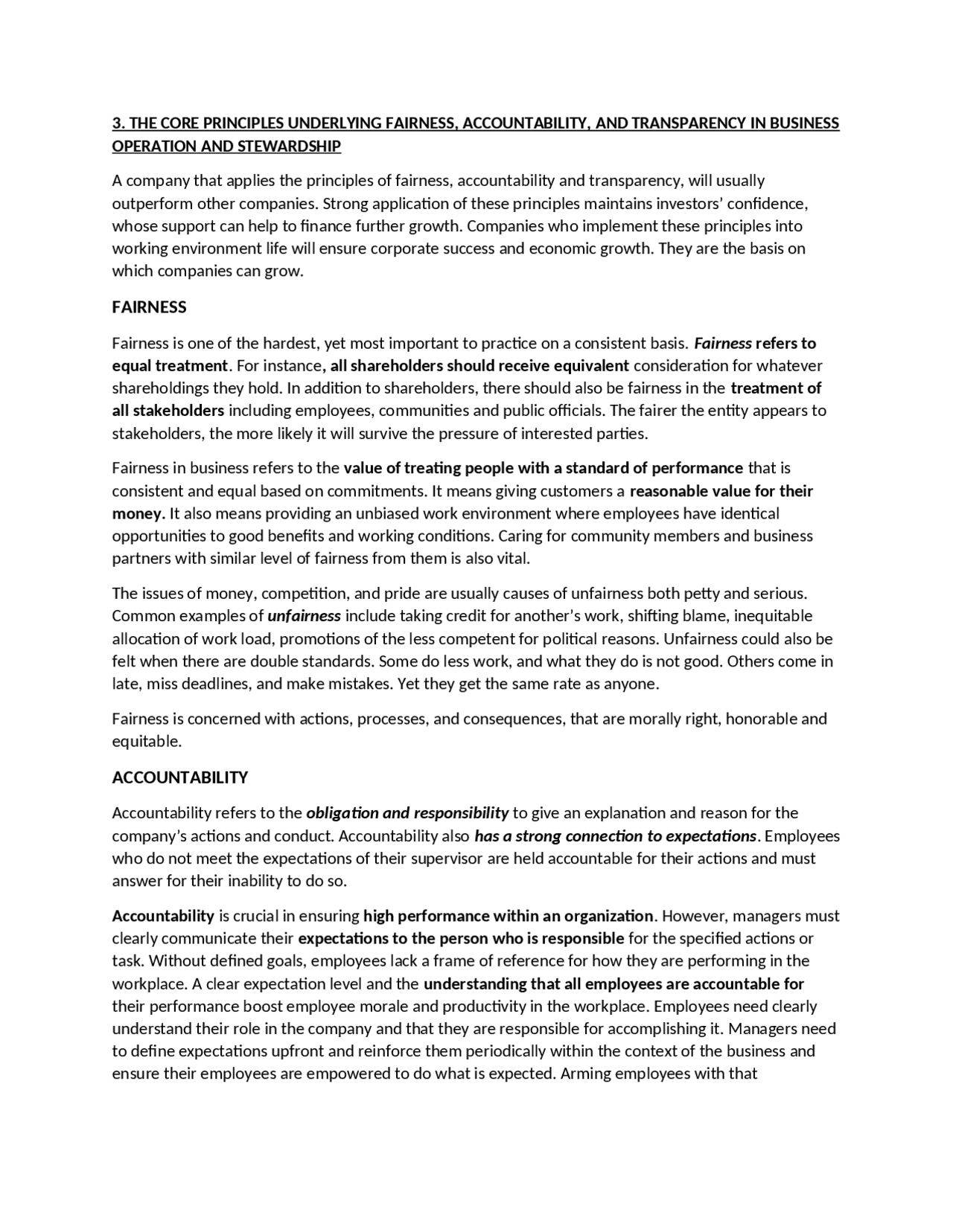 Keys to Success: Fairness, Accountability, and Transparency in Business ...