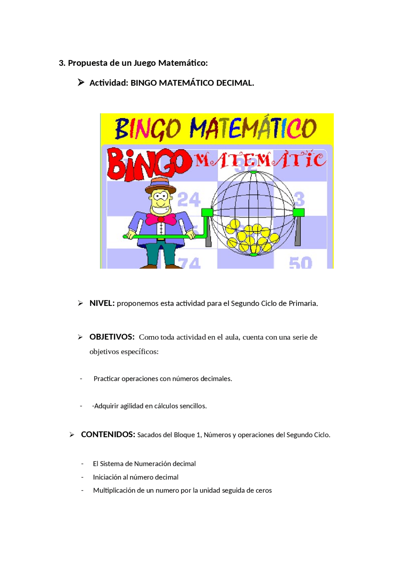 Bingo matemático para aprender de forma lúdica | Ejercicios de Matemáticas | Docsity