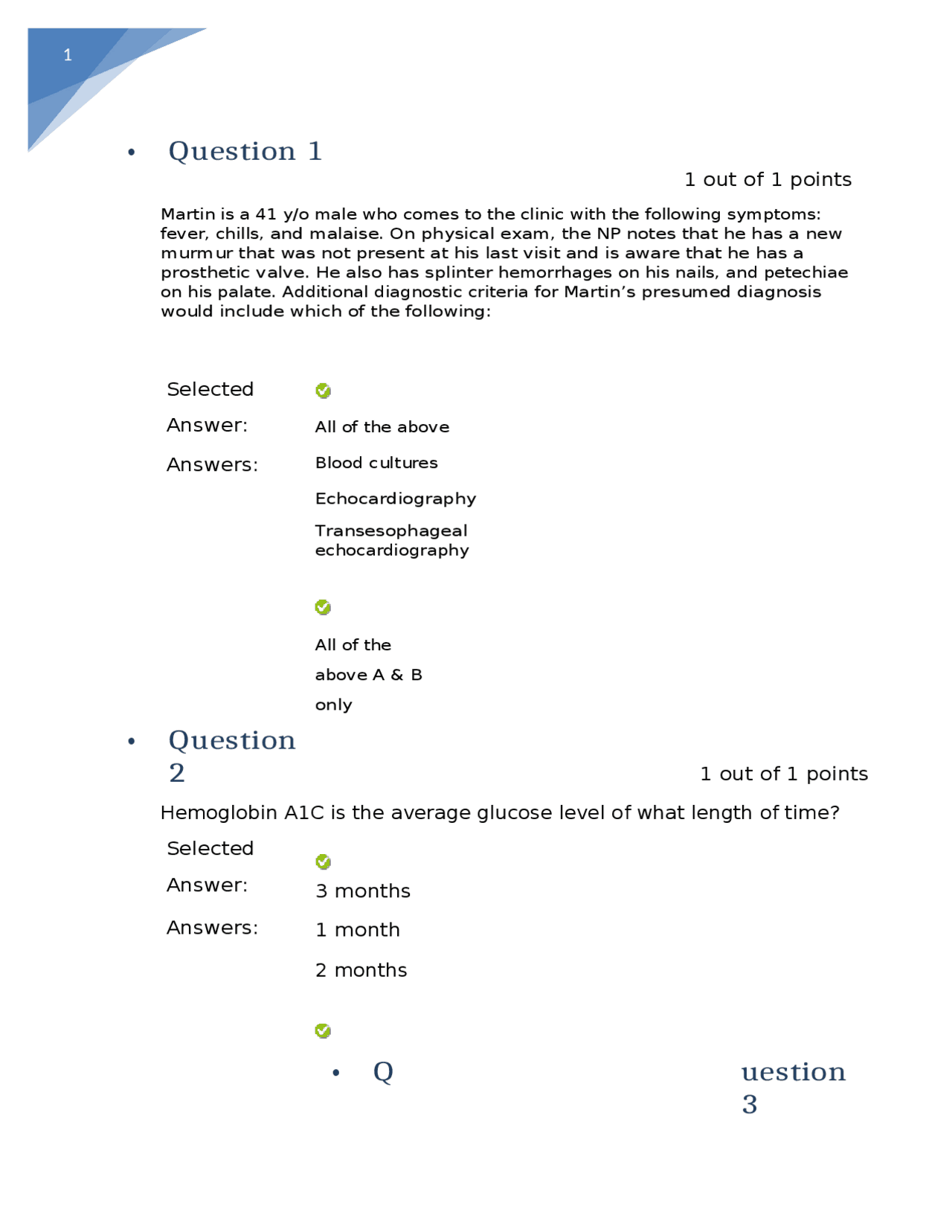 Medical Case Studies and Diagnosis | Exercises Nursing | Docsity