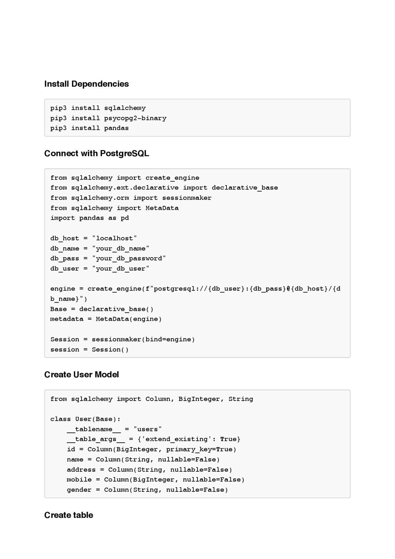 Base de datos elaborado en python | Ejercicios de Estadística | Docsity