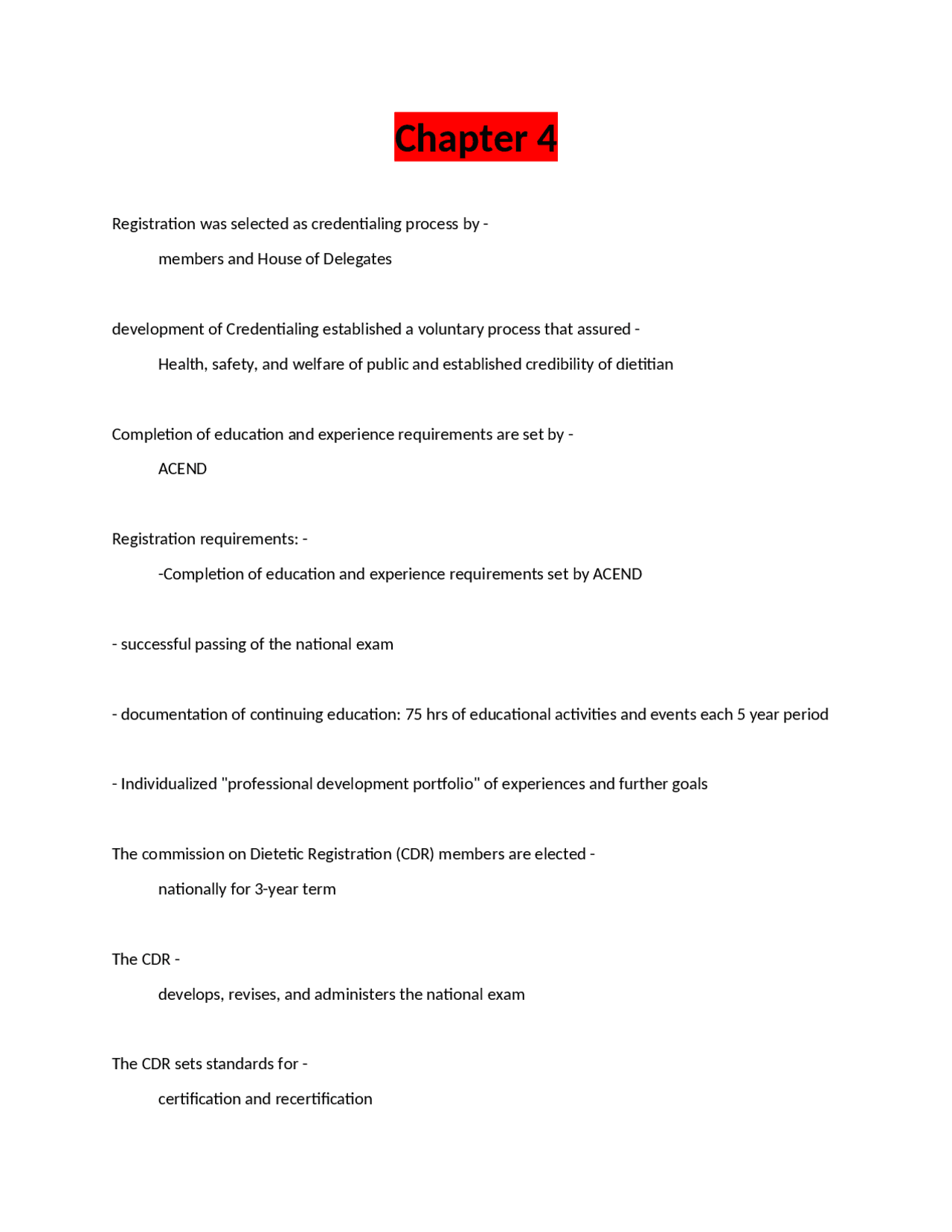 Credentialing Process and Specializations in Dietetics: ACEND, CDR, and ...