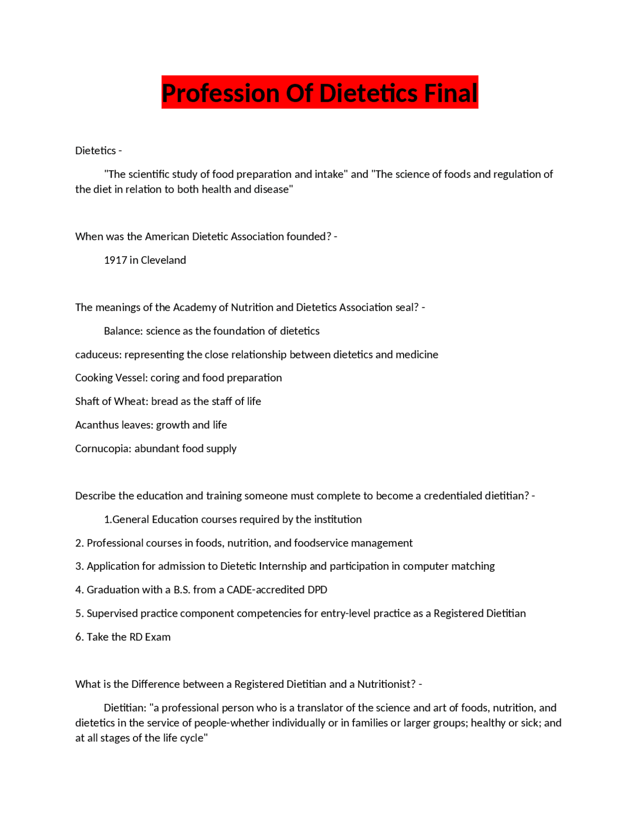 Becoming a Dietitian: Education, Credentials, and Practice | Exams ...