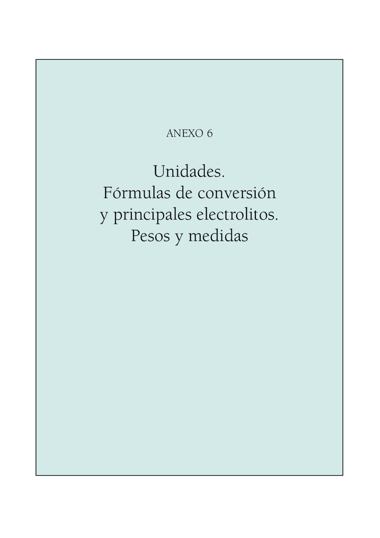 Unidades, fórmulas de conversión y principales electrolitos - Prof ...