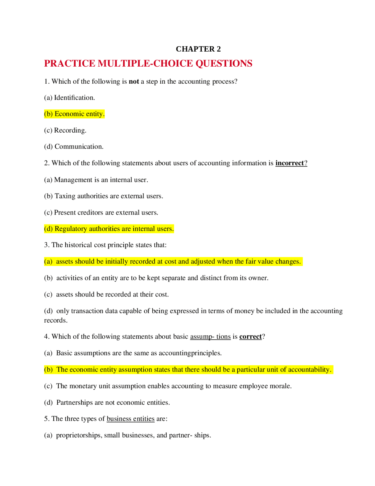 Accounting Fundamentals: Transactions and Financial Statements ...