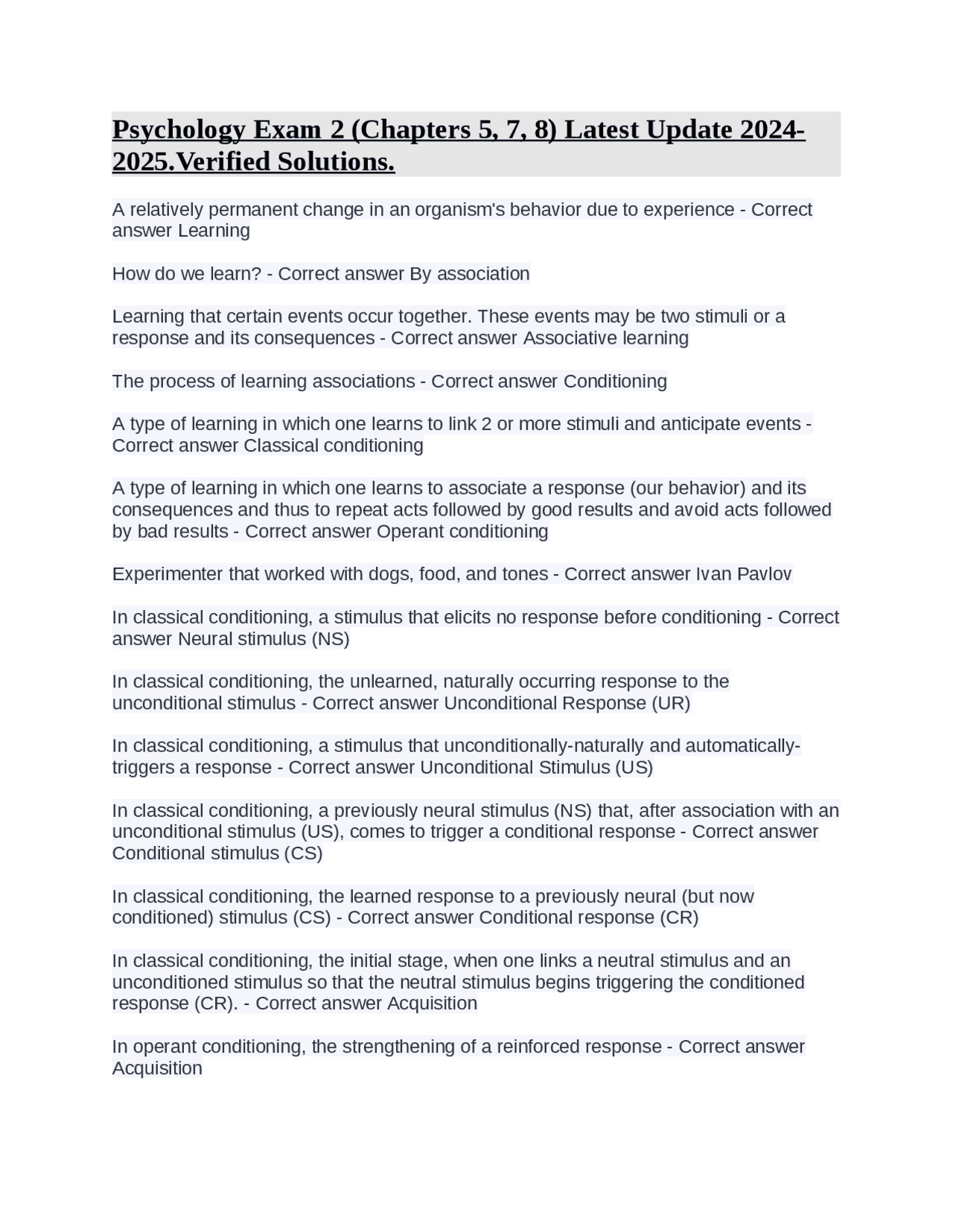 Learning Associations: Understanding Classical and Operant Conditioning ...