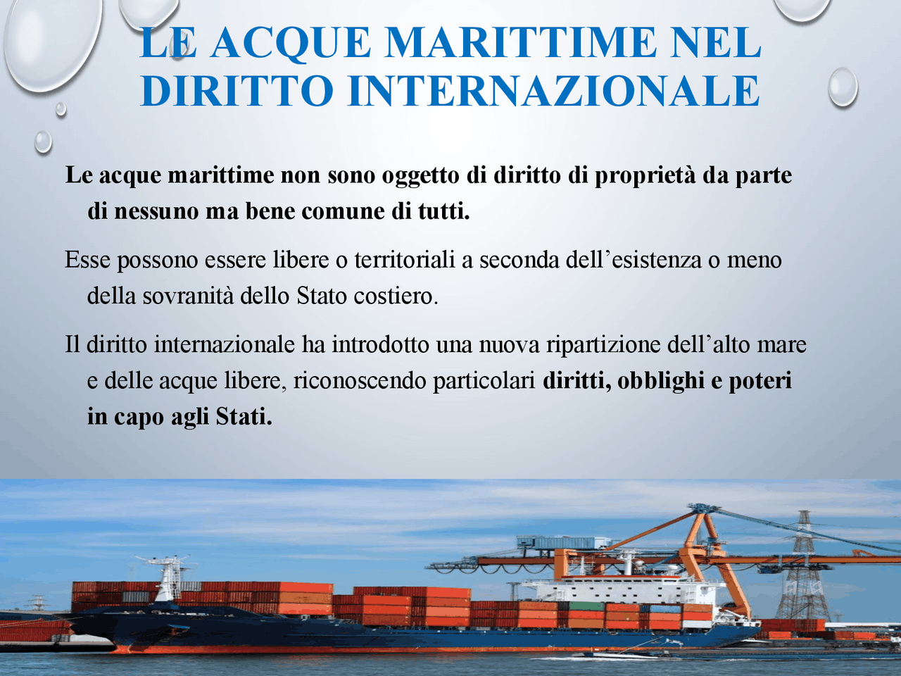 Il Diritto Internazionale del Mare: Le Acque Marittime e la Convenzione di Montego Bay | Slide ...