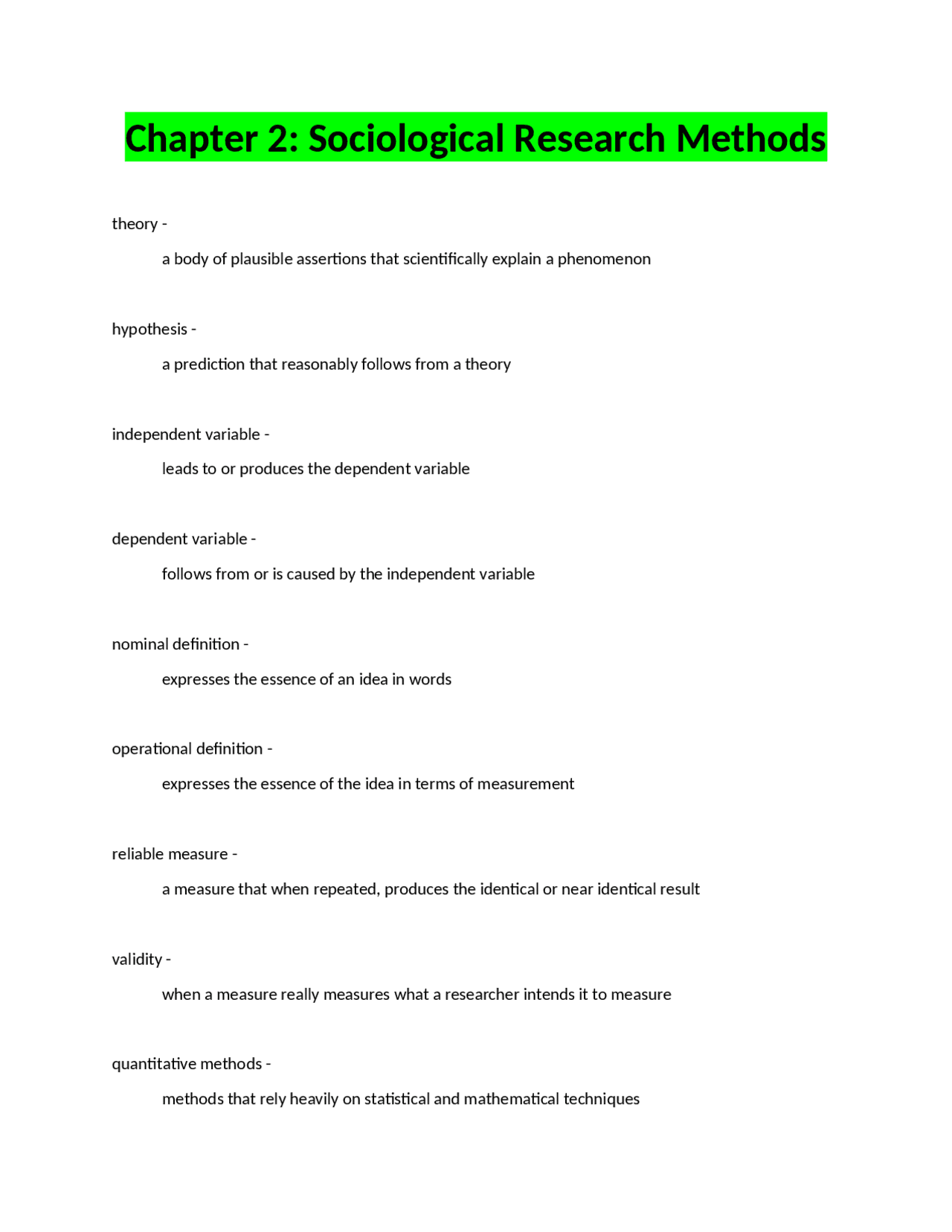 Sociological Research: Theories, Hypotheses, and Data Collection ...