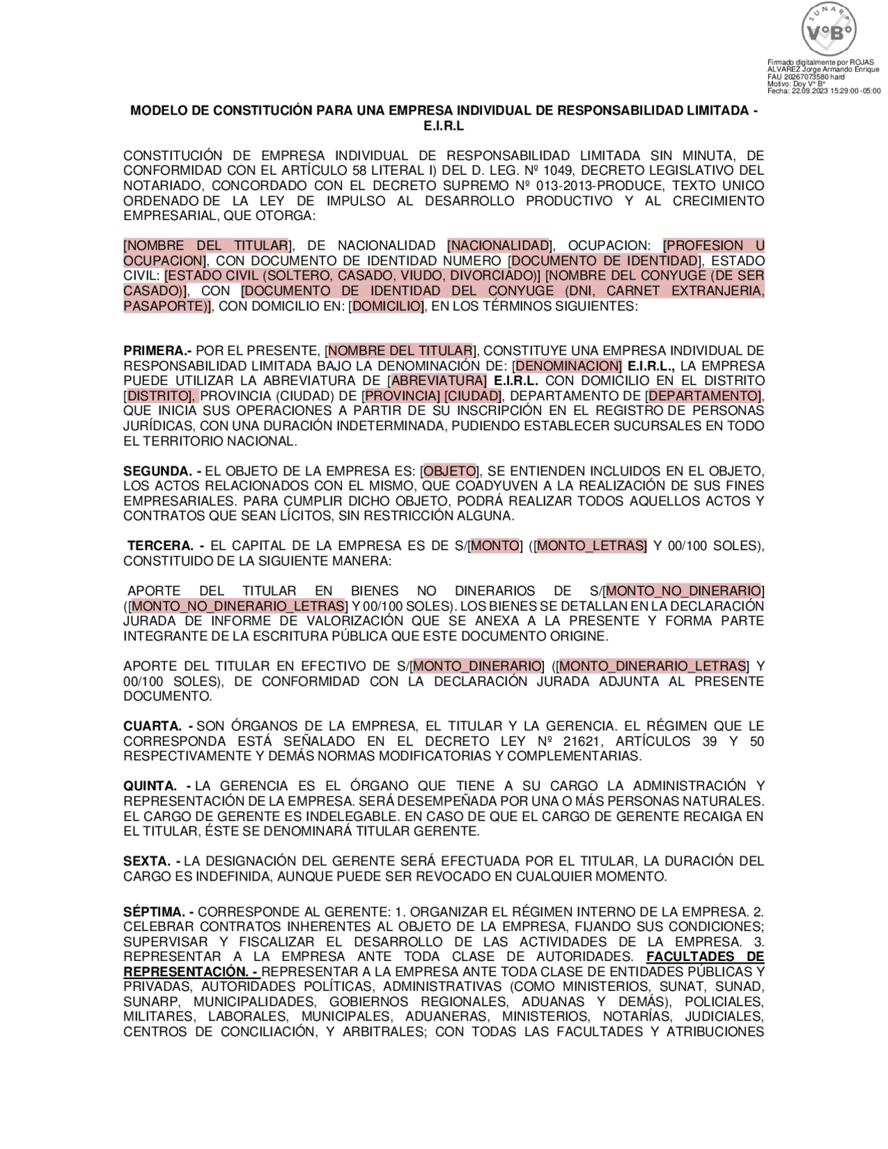 El documento trata de la minuta de constitucion de como elaborar, su estructura . | Ejercicios ...
