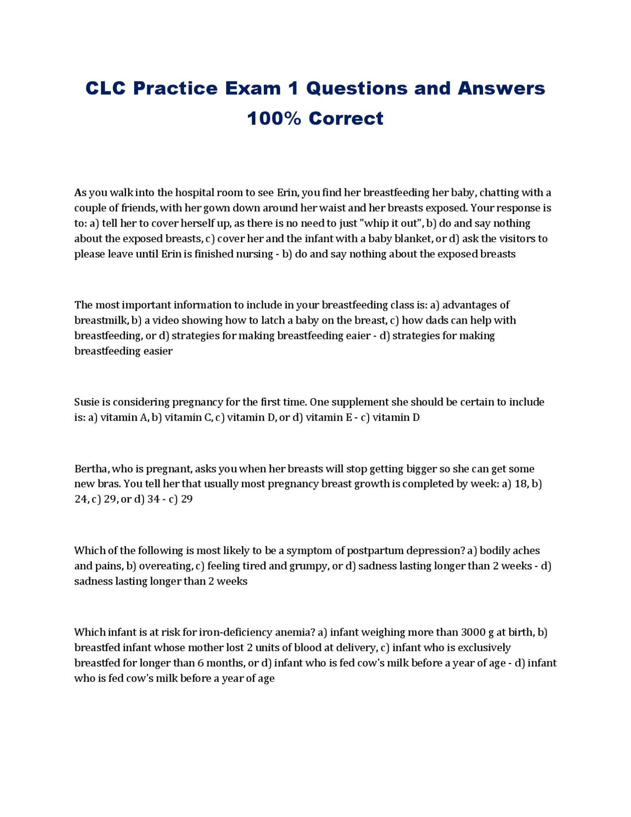 Milk Feeding and Newborn Health: Key Facts and Considerations | Exams ...