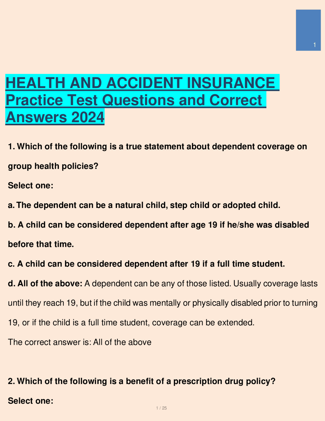 Insurance and Healthcare Coverage: Exceptions and Eligibility | Exams ...