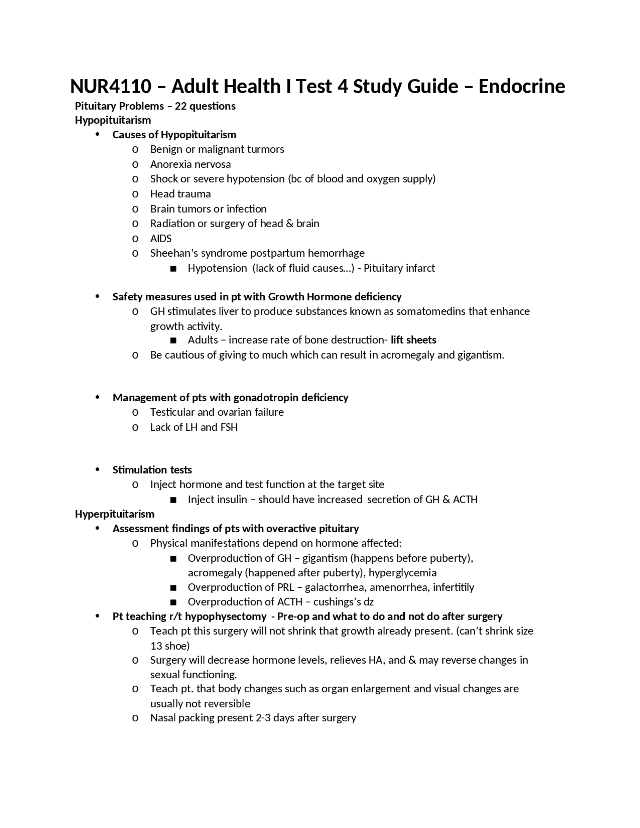 Managing Hormonal Disorders: Gonadotropin Deficiency, Hyperpituitarism ...