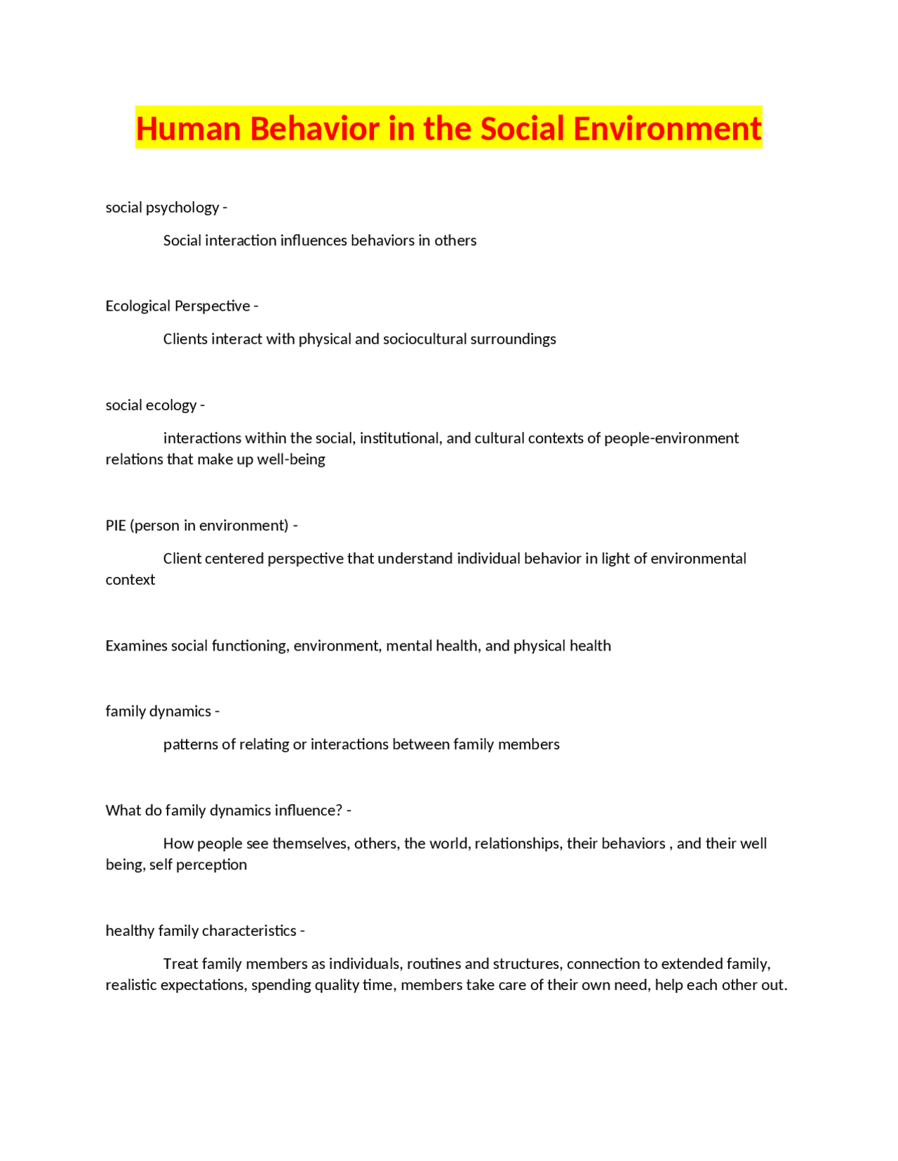 Social Work & Human Behavior: Family, Justice, Disorders & Group ...