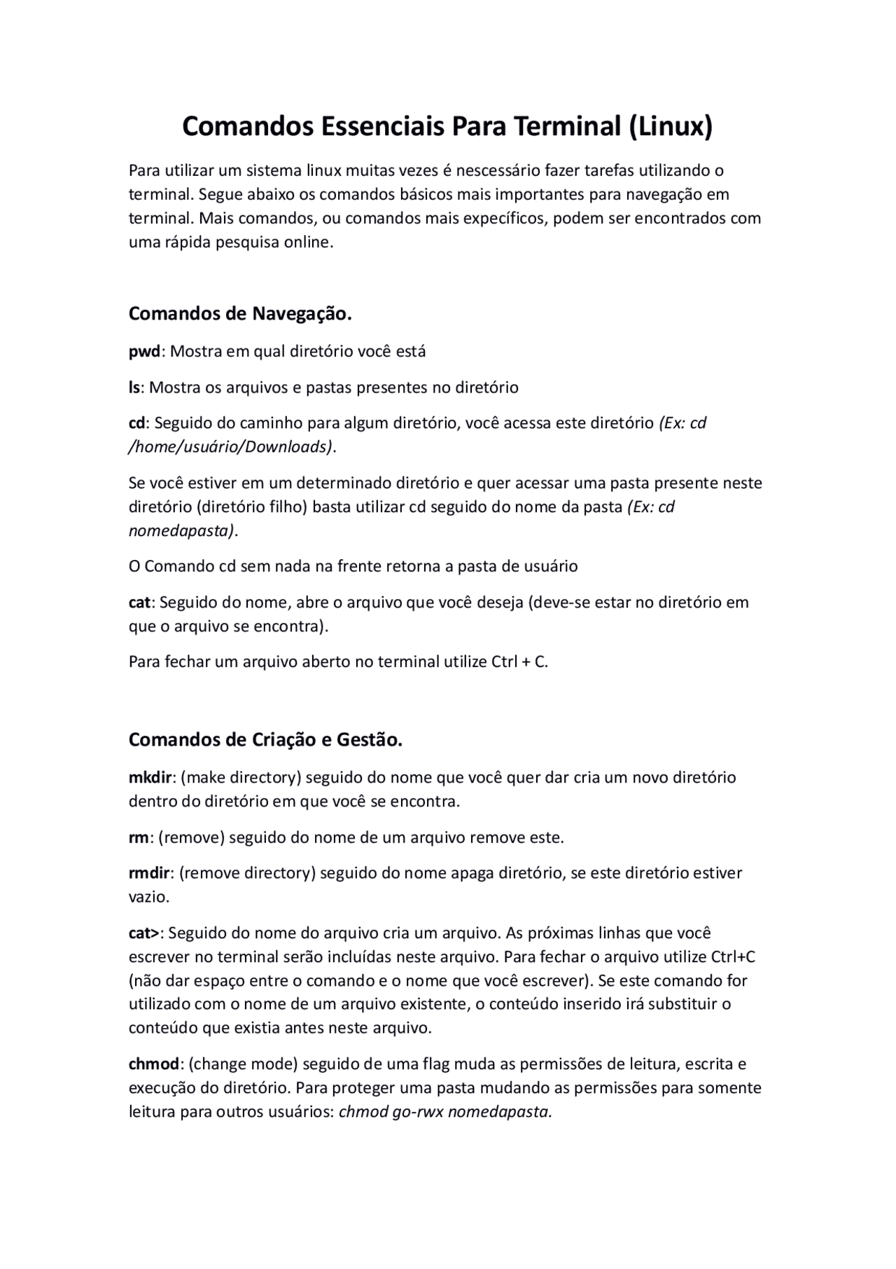 Ótimo documento contendo inúmeros comandos | Esquemas Matemática | Docsity