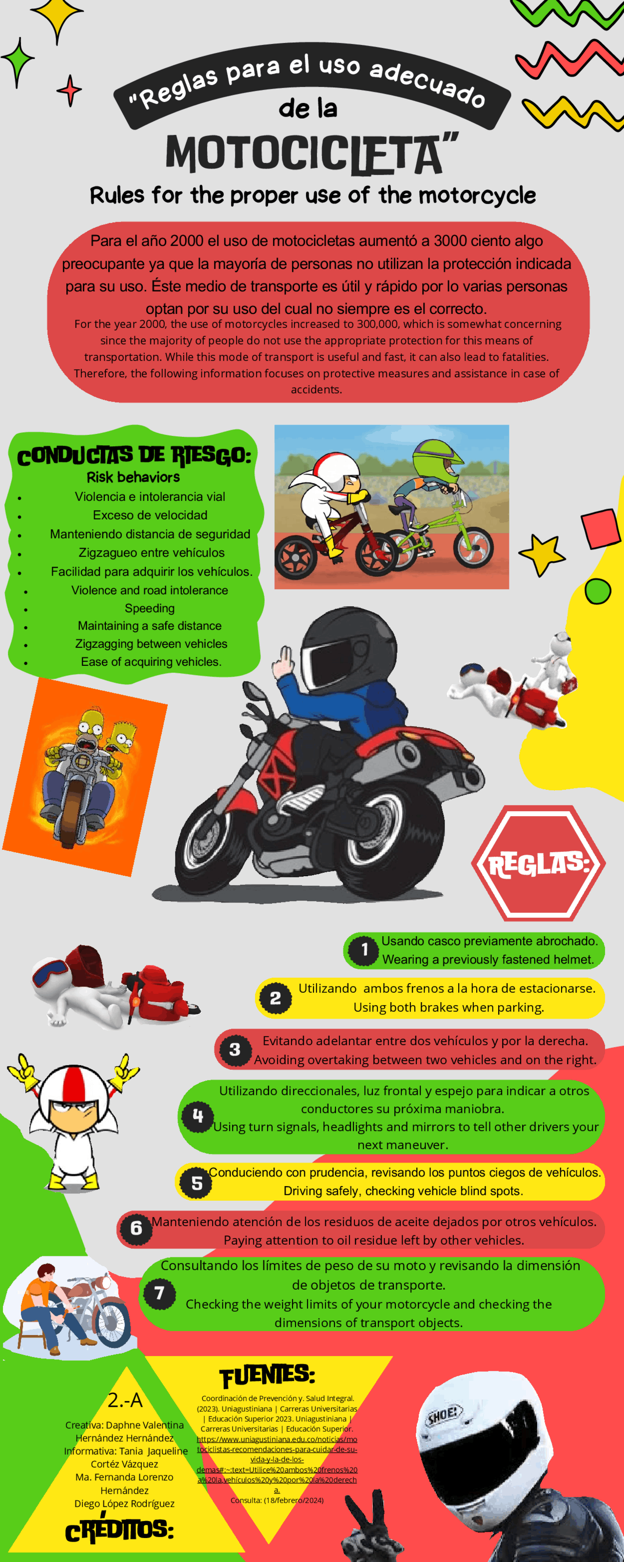 Infografia sobre prevención de accidentes en motocicletas | Esquemas y ...