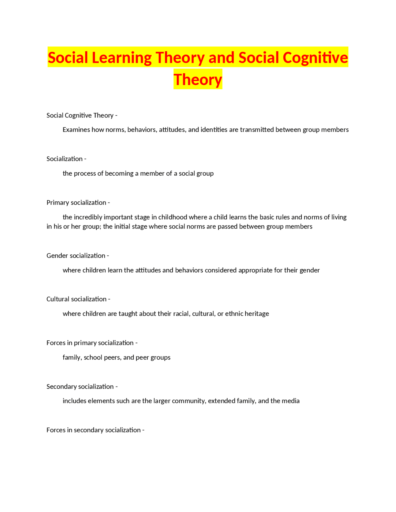 Transmission of Norms, Behaviors, and Identities: Social Learning ...
