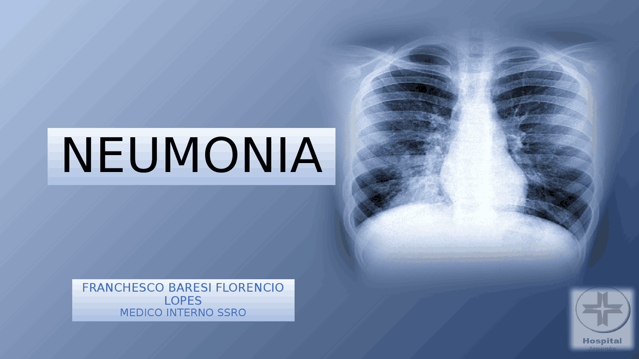 NEUMONIA TIPICA Y ATIPICA | Diapositivas de Medicina Interna | Docsity