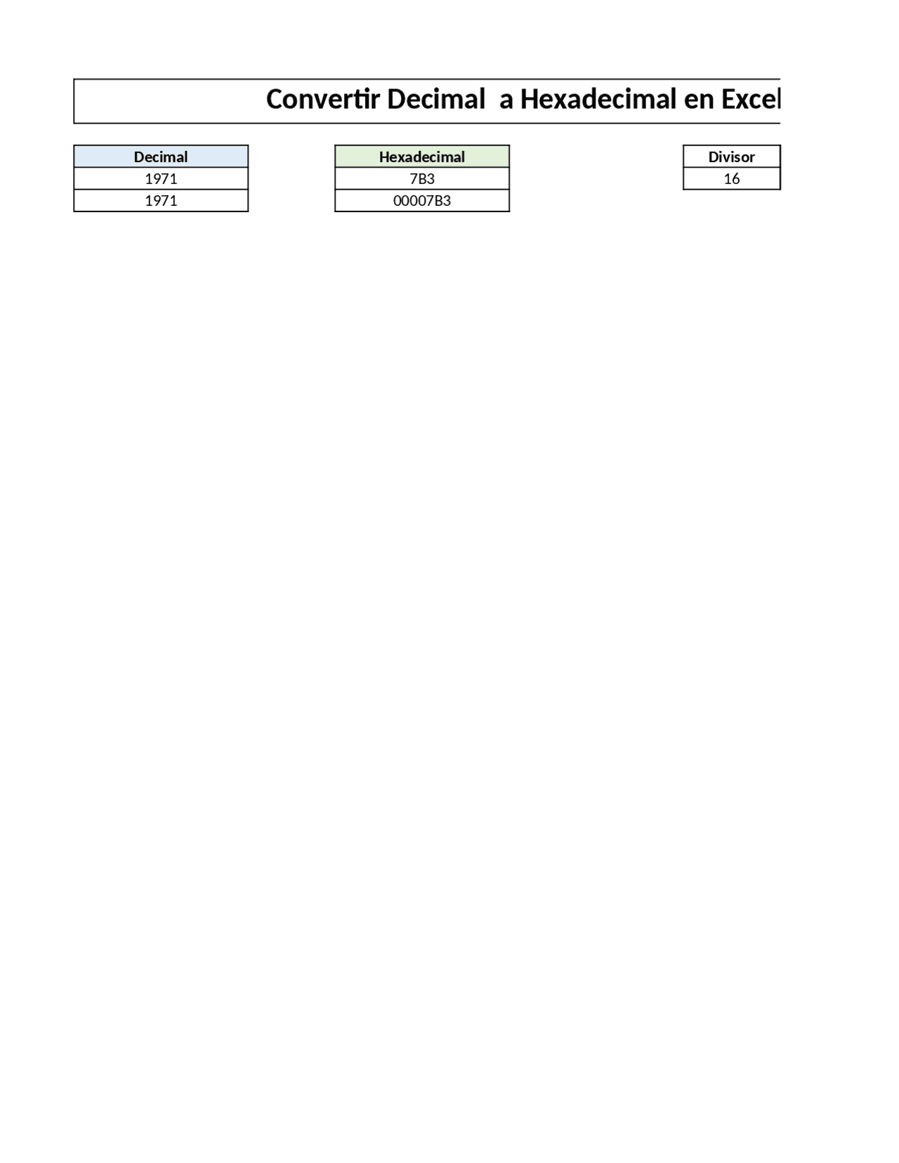 Conversor de Decimal a Hexadecimal | Guías, Proyectos, Investigaciones ...