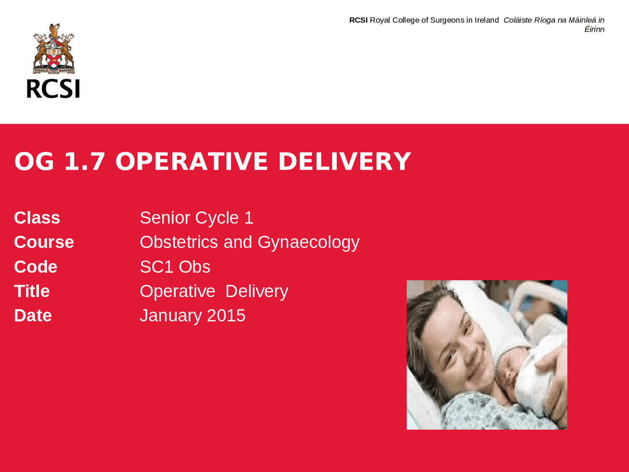 Operative Delivery in Obstetrics: Types, Indications, Complications ...