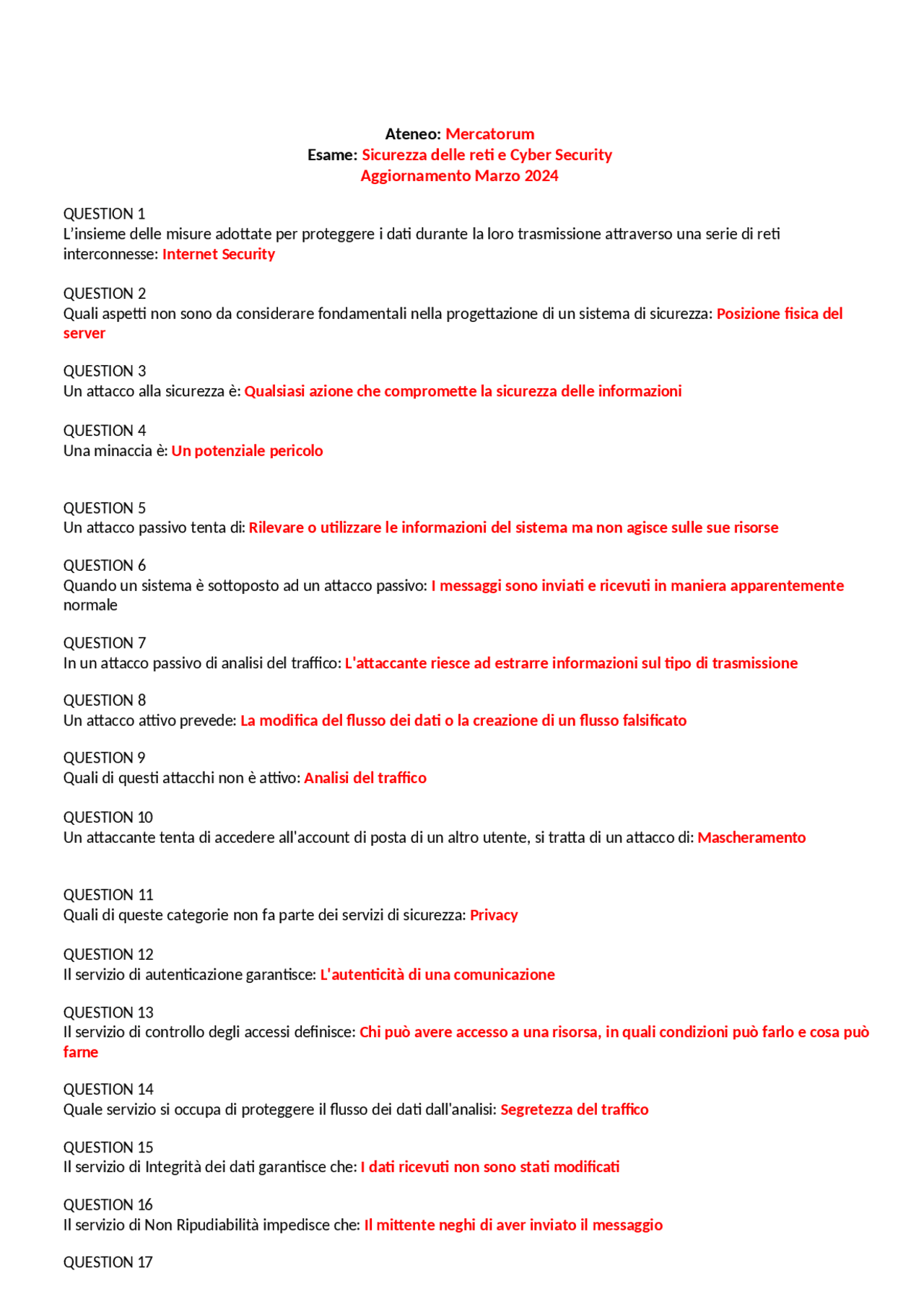 Paniere Sicurezza delle reti e CyberSecurity Agg. Marzo 2024 | Panieri di Sicurezza delle reti ...