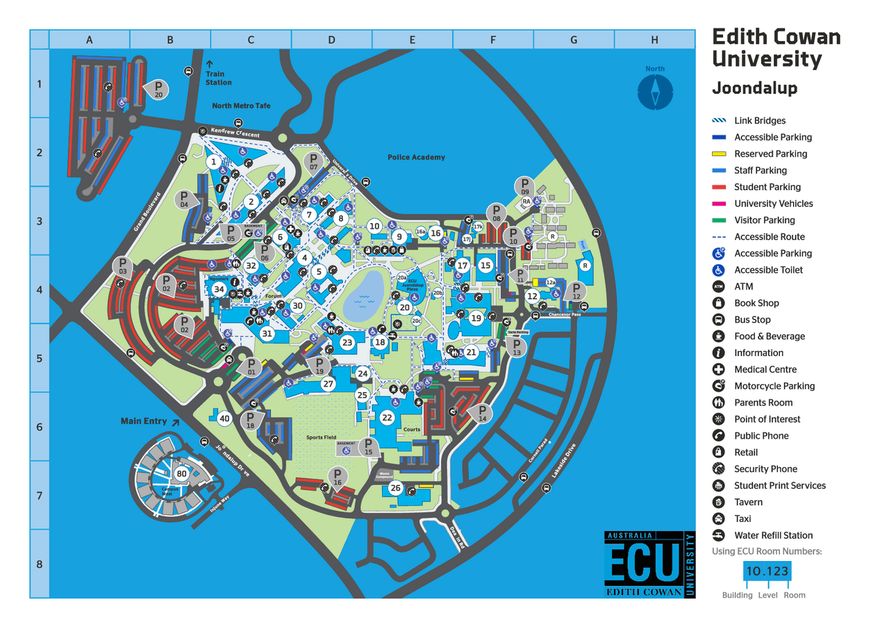 Map of edith cowan university | Summaries Nursing | Docsity