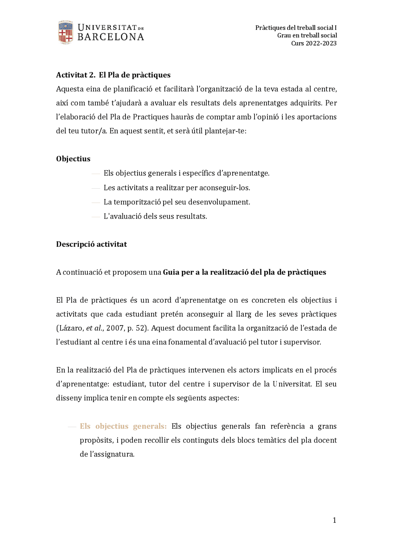 Plan de practicas II | Diapositivas de Trabajo Social | Docsity