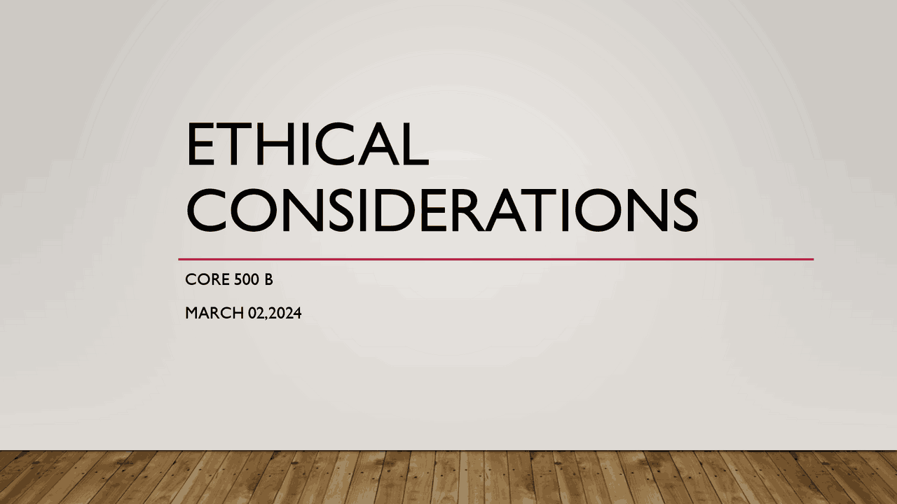 Ethical Considerations in Research with Human Beings | Summaries Law ...