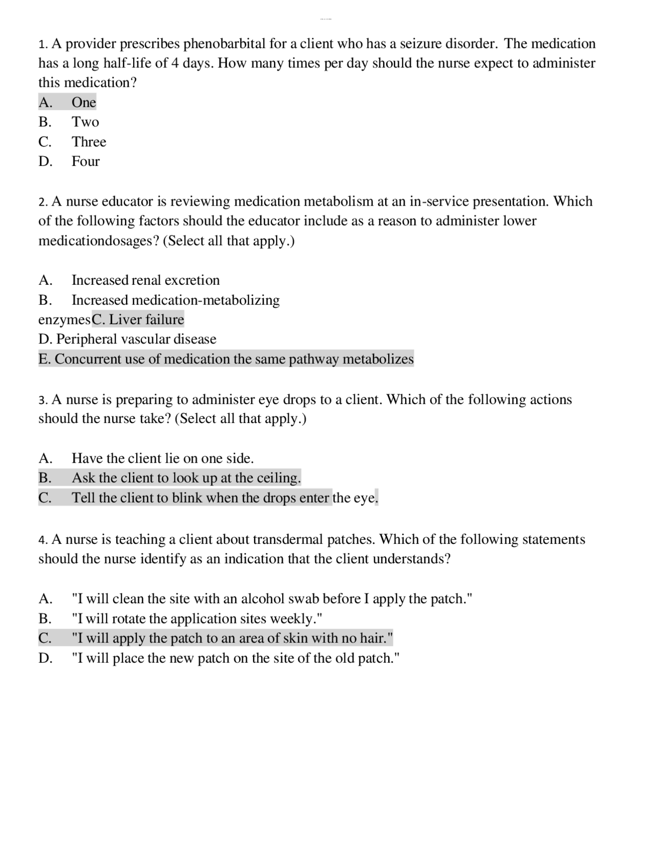 ATI test bank 2022 Questions And Answers Graded A+ | Exams Nursing ...