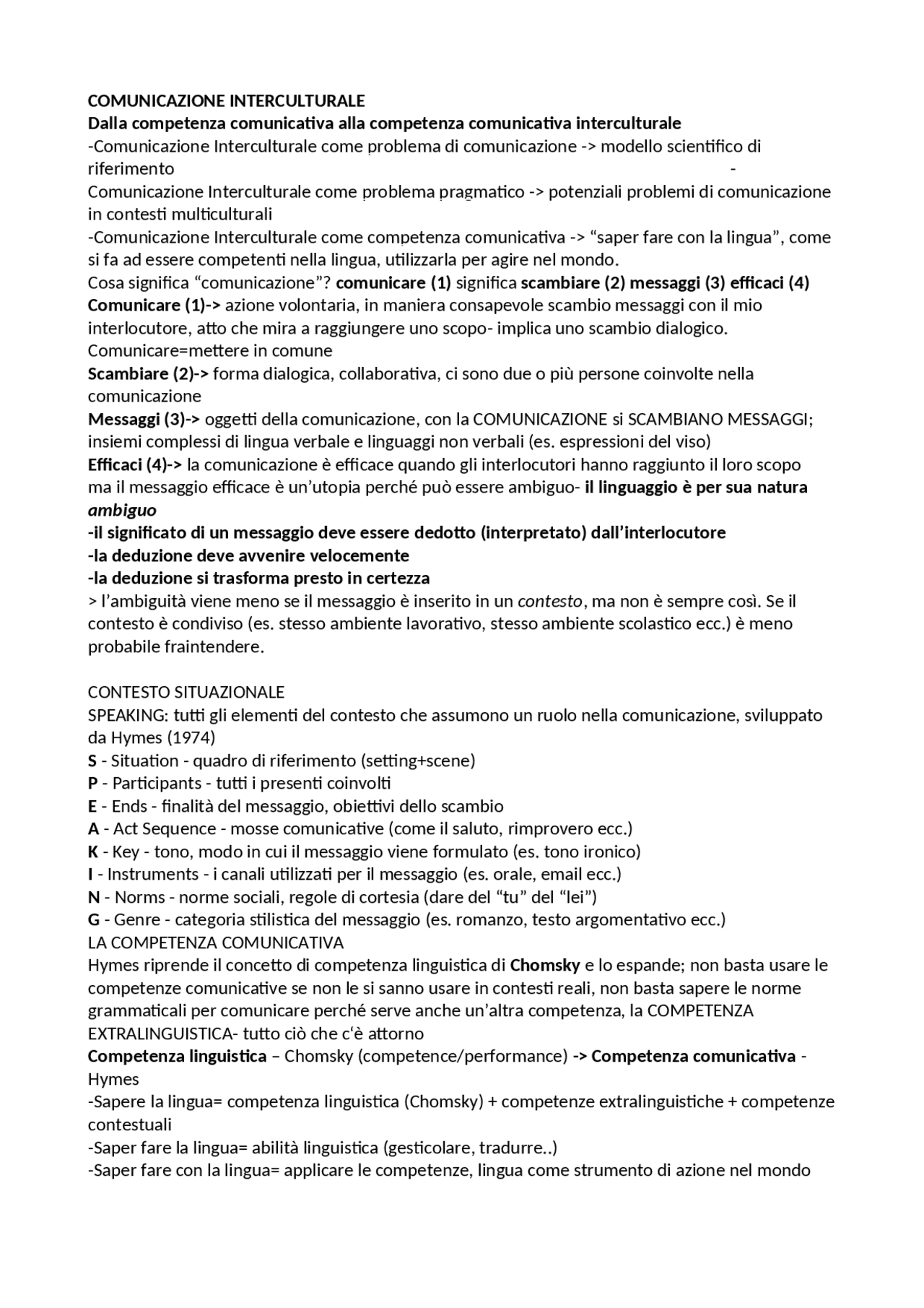 Comunicazione interculturale e la pragmatica interculturale | Appunti di Comunicazione ...