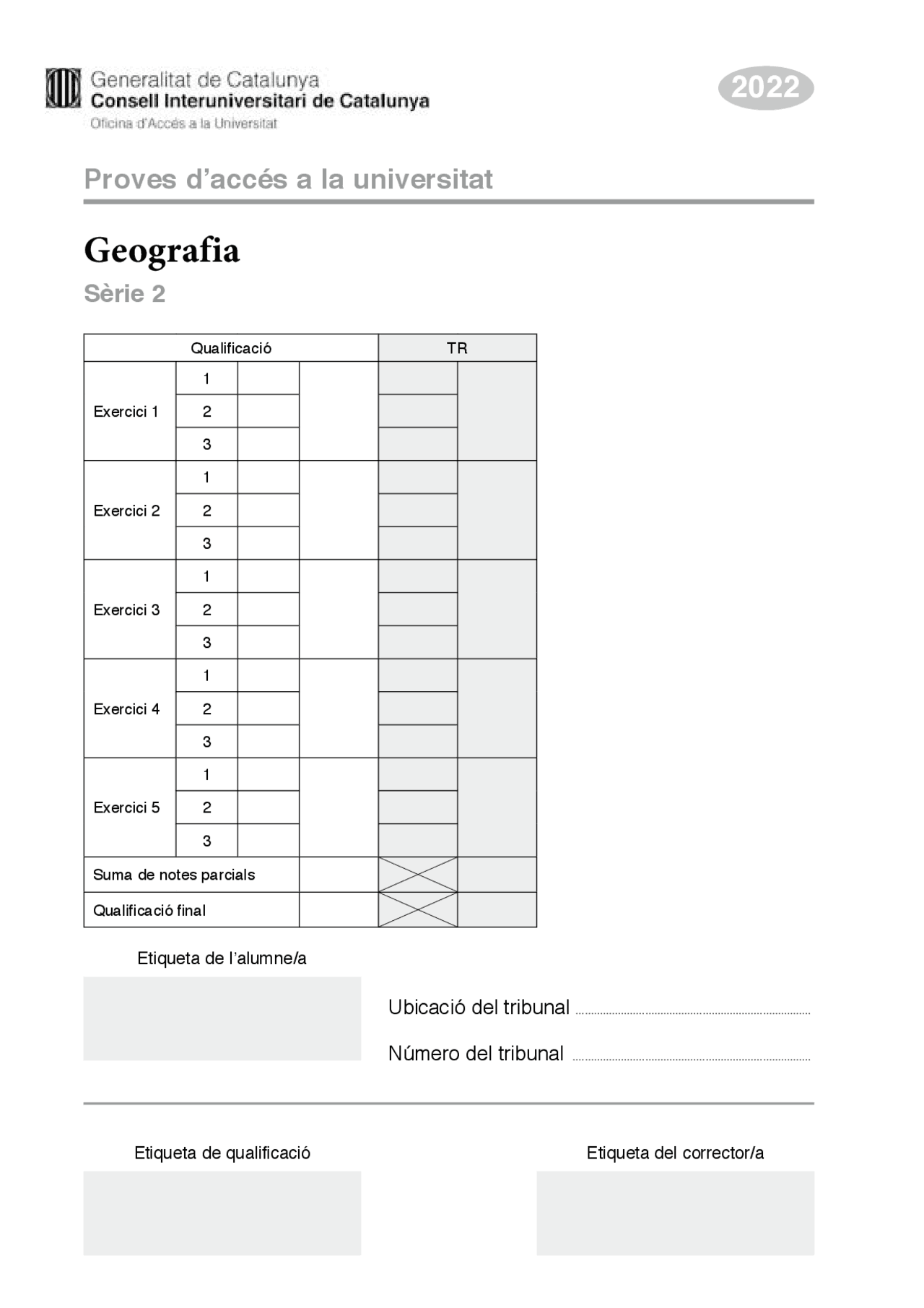 Examen selectivitat geografia | Exámenes selectividad de Geografía ...