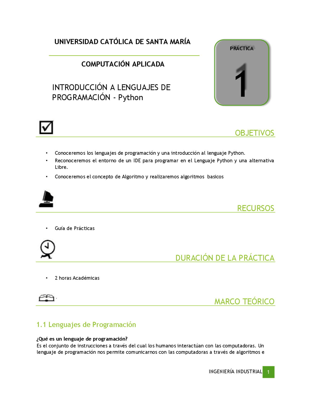 Introducción a Lenguajes de Programación - Python | Apuntes de ...