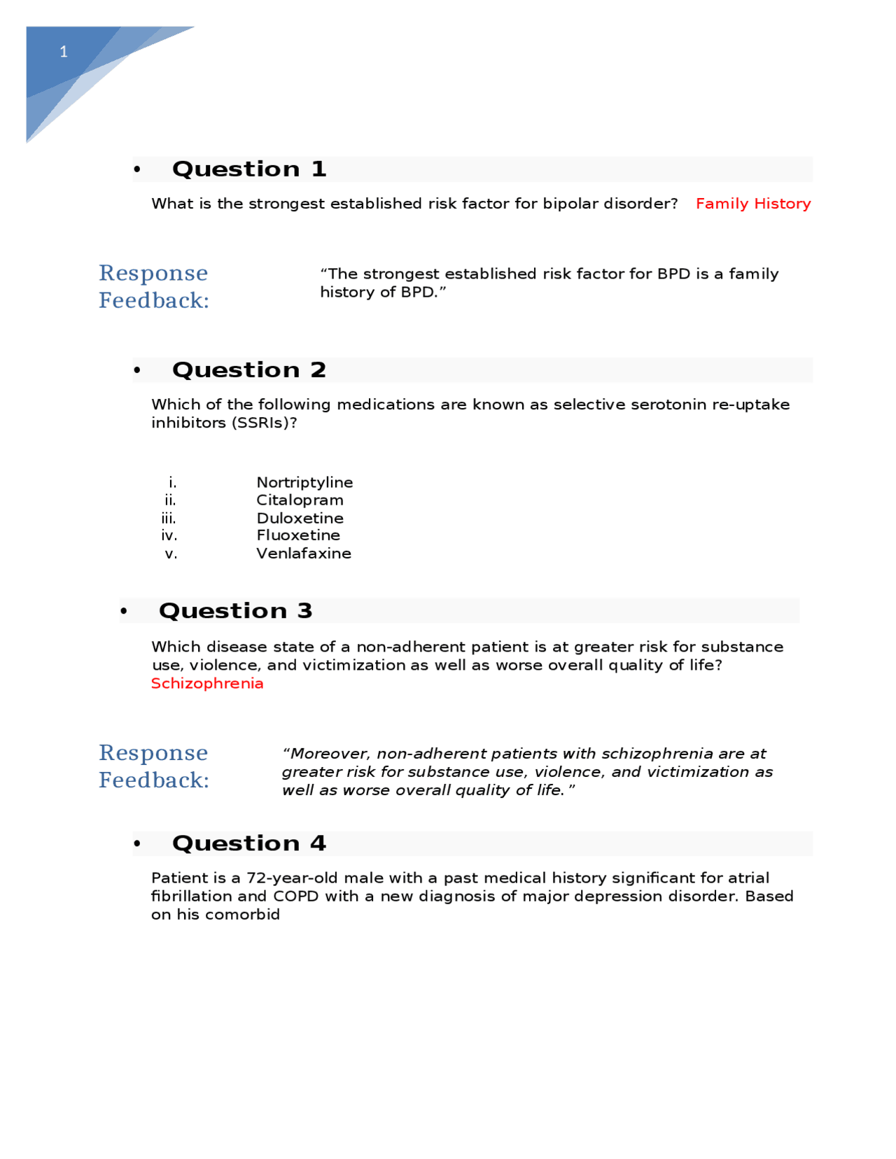 NURS 6630 2024 QUESTIONS WITH CORRECT ANSWERS | Exercises Nursing | Docsity